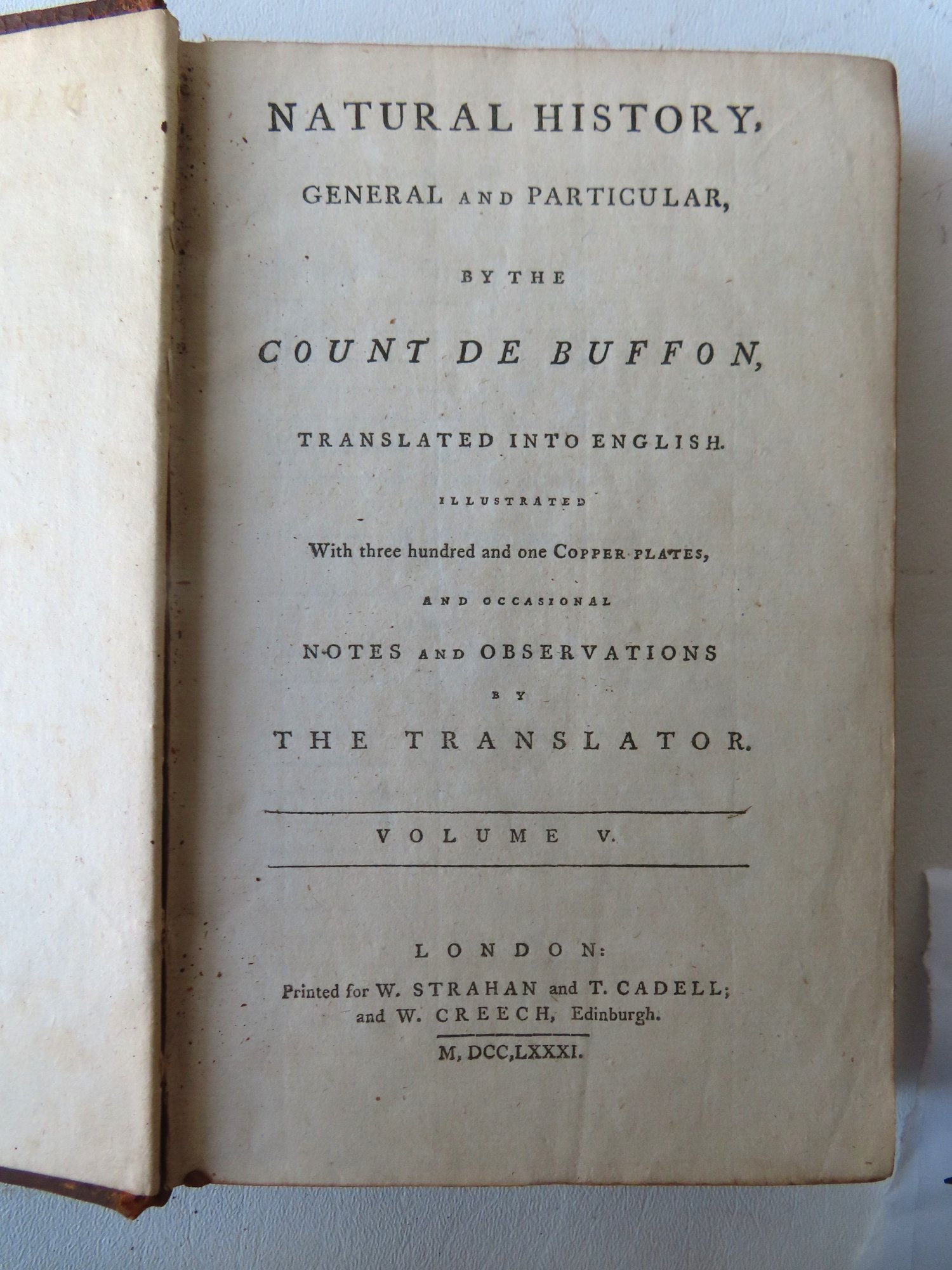 Natural History, General And Particular, By The Count De Buffon ...