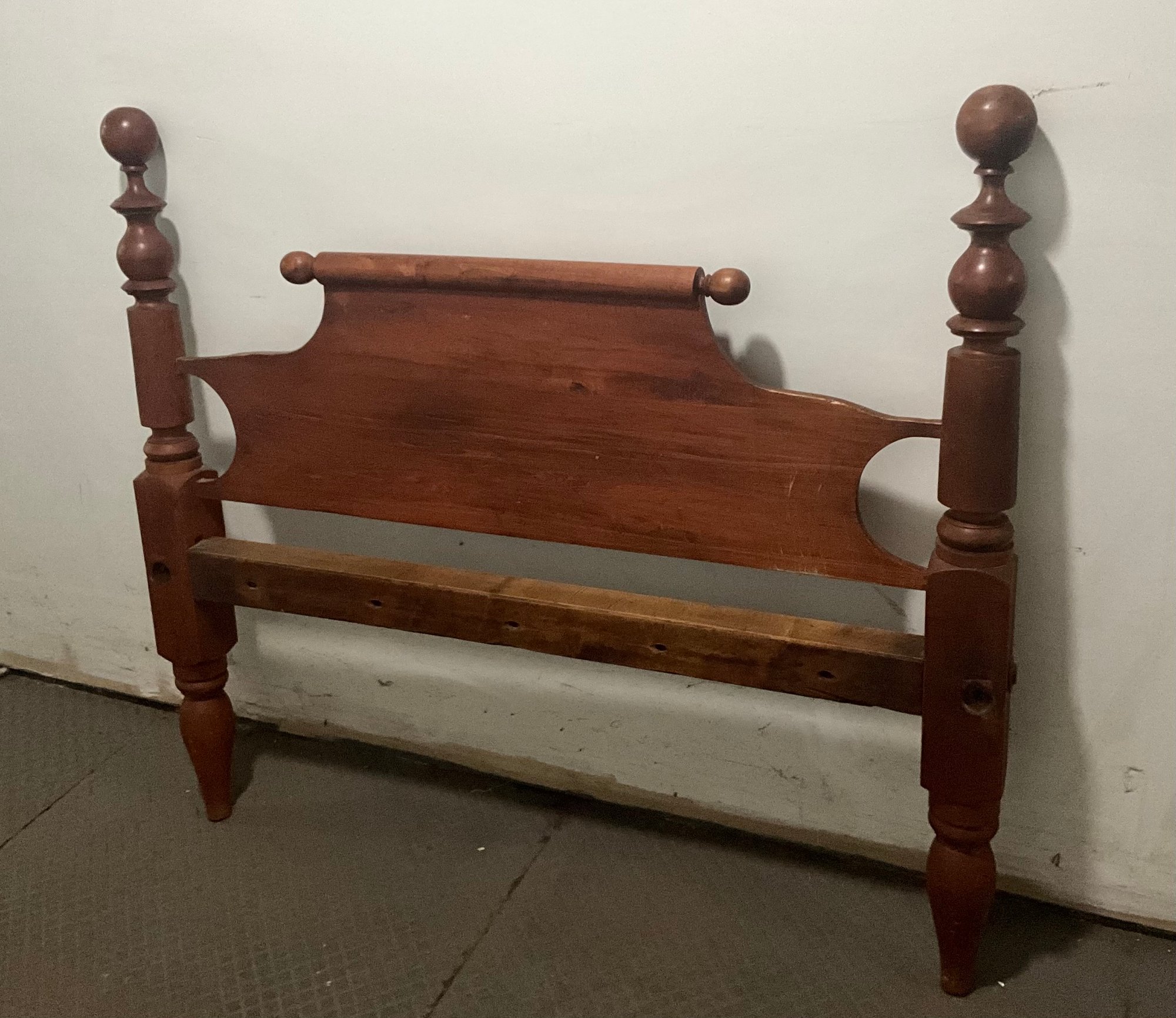162A. Antique Cherry Rope Bed #8852 | Auctionninja.com