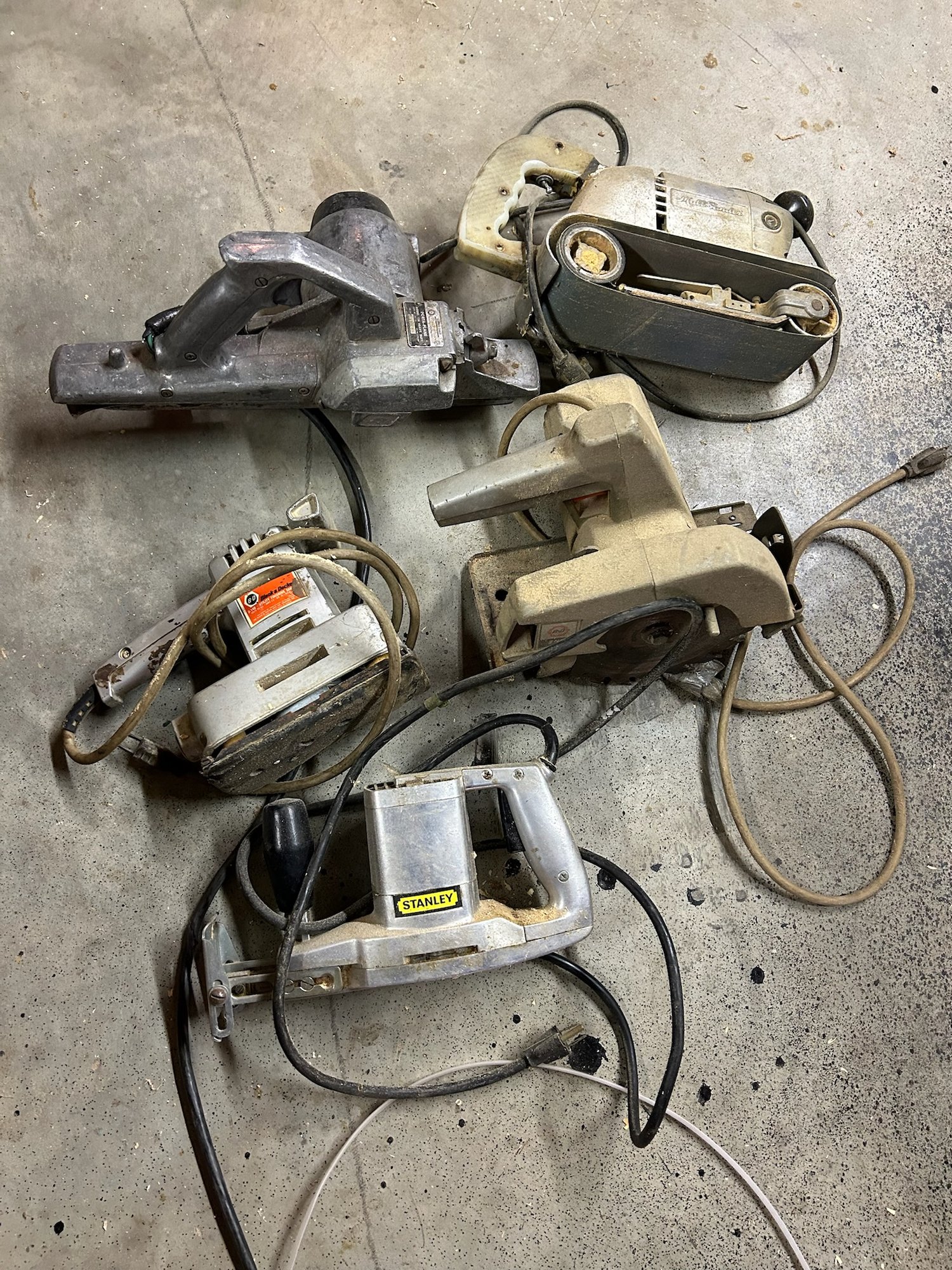 325. Lot Of Old Power Tools, Planer #8473 | Auctionninja.com