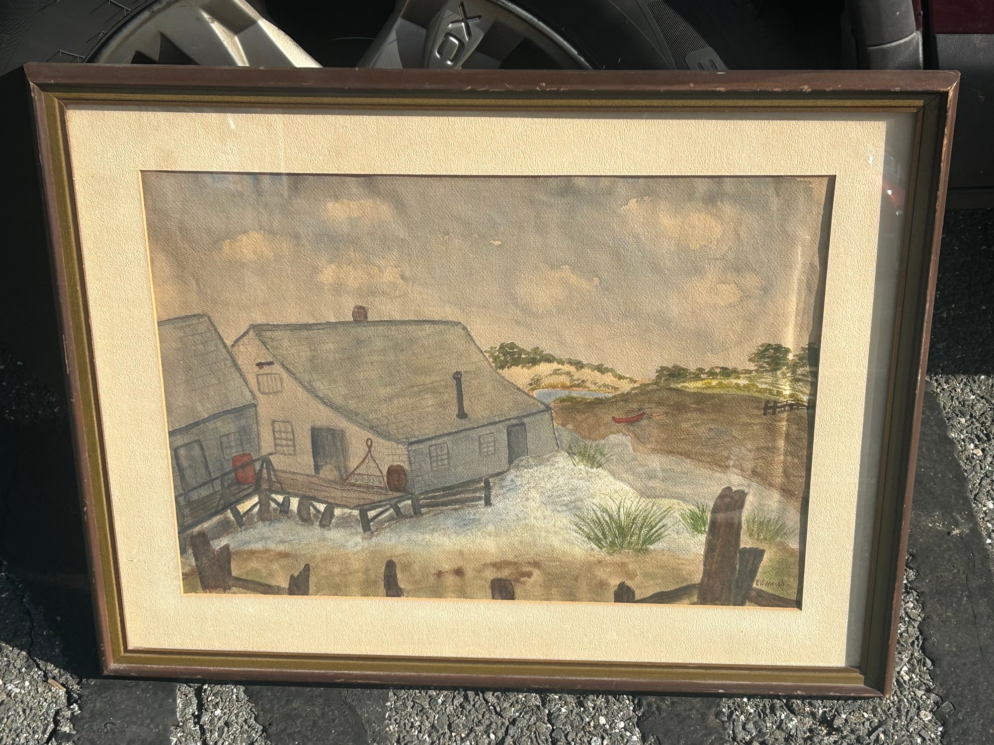 312. Watercolor Signed Eli Marsh, Cape Cod Artist #9241 | Auctionninja.com