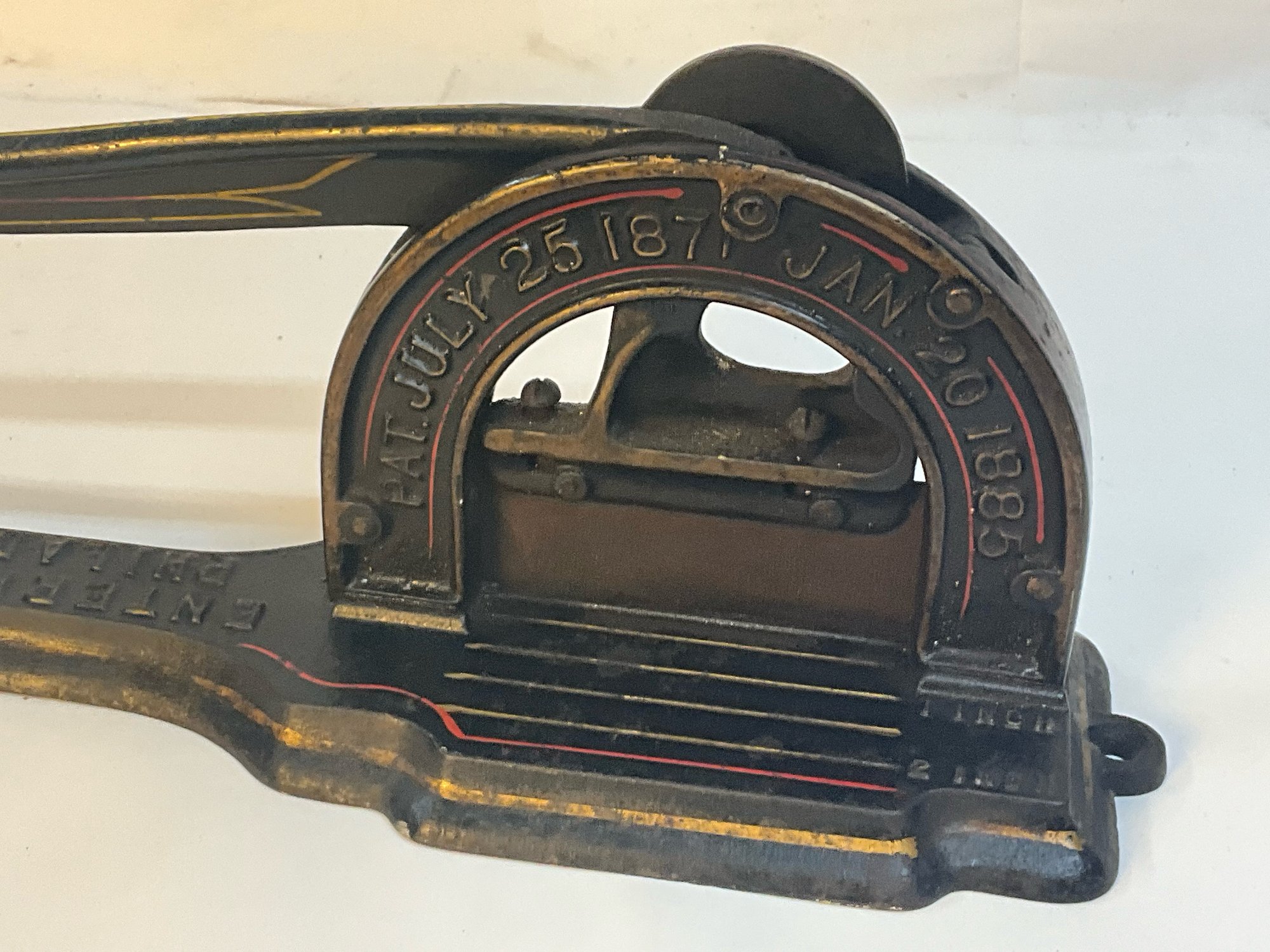 63A. Enterprise Cast Iron Tobacco Leaf Cutter #8757 | Auctionninja.com