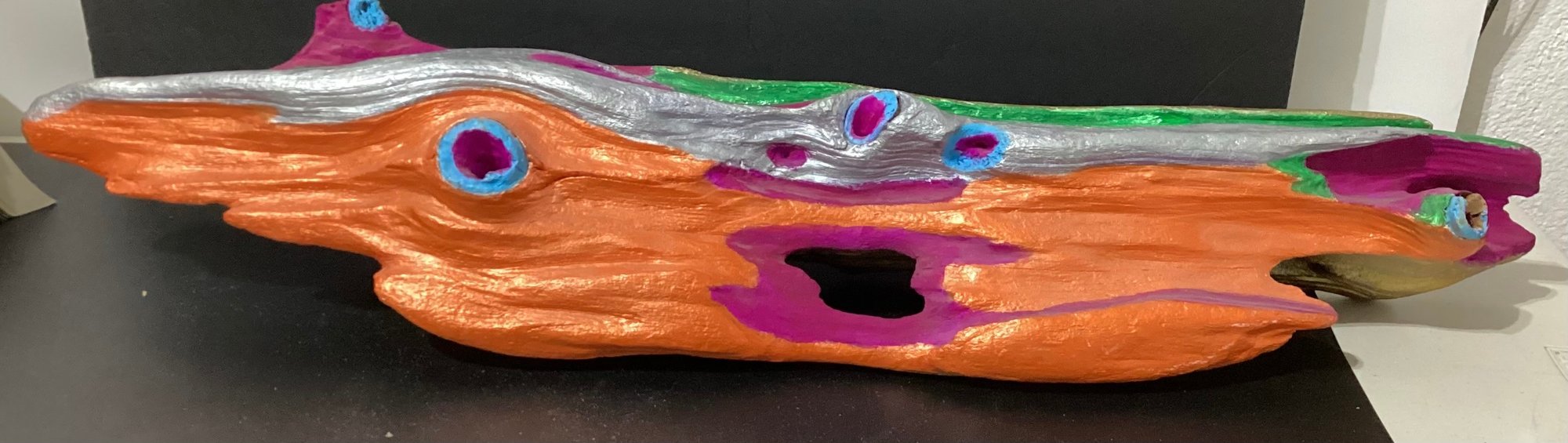 Ron Asche Painted Driftwood #15015 | Auctionninja.com