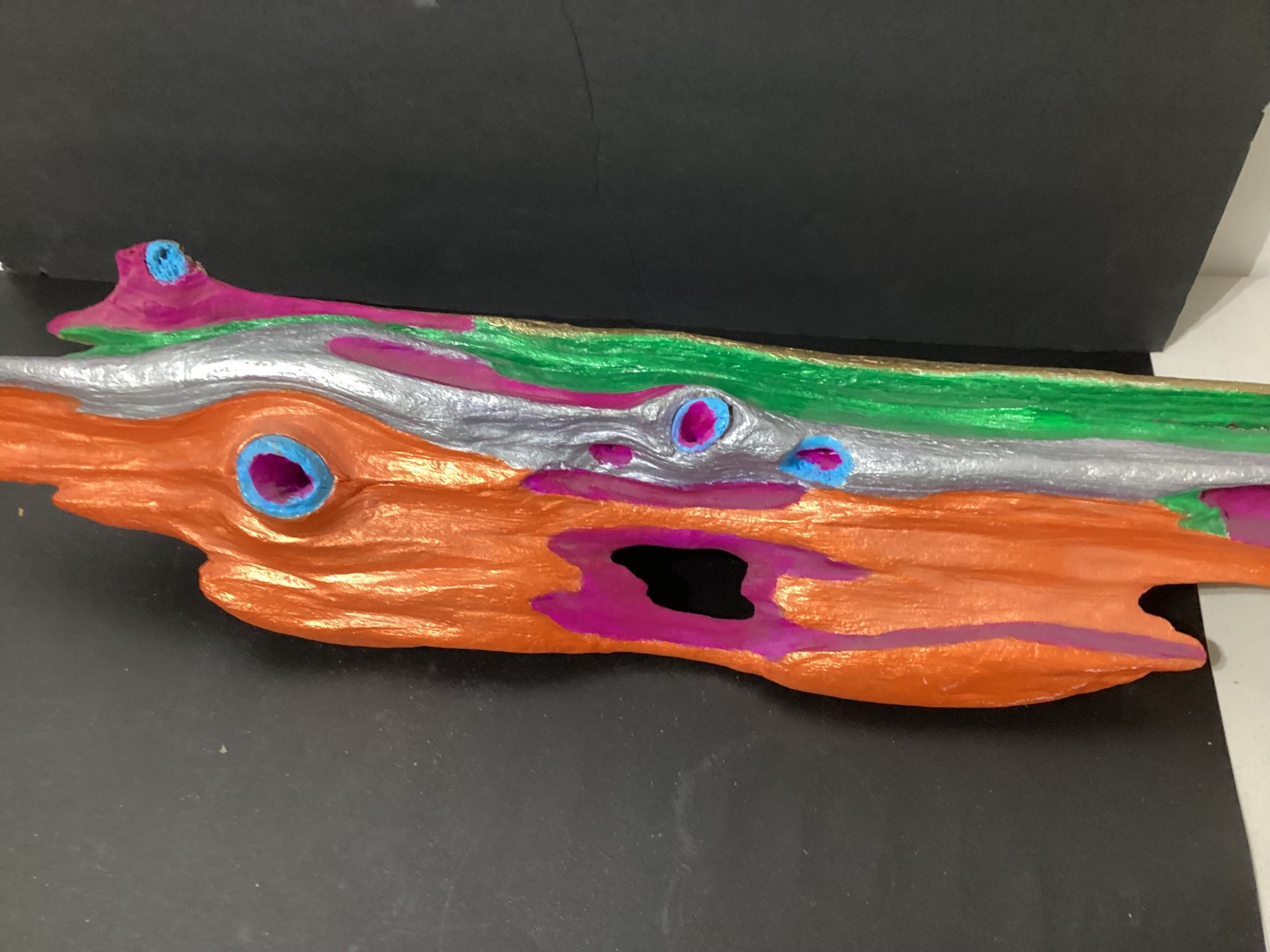 Ron Asche Painted Driftwood #15015 | Auctionninja.com