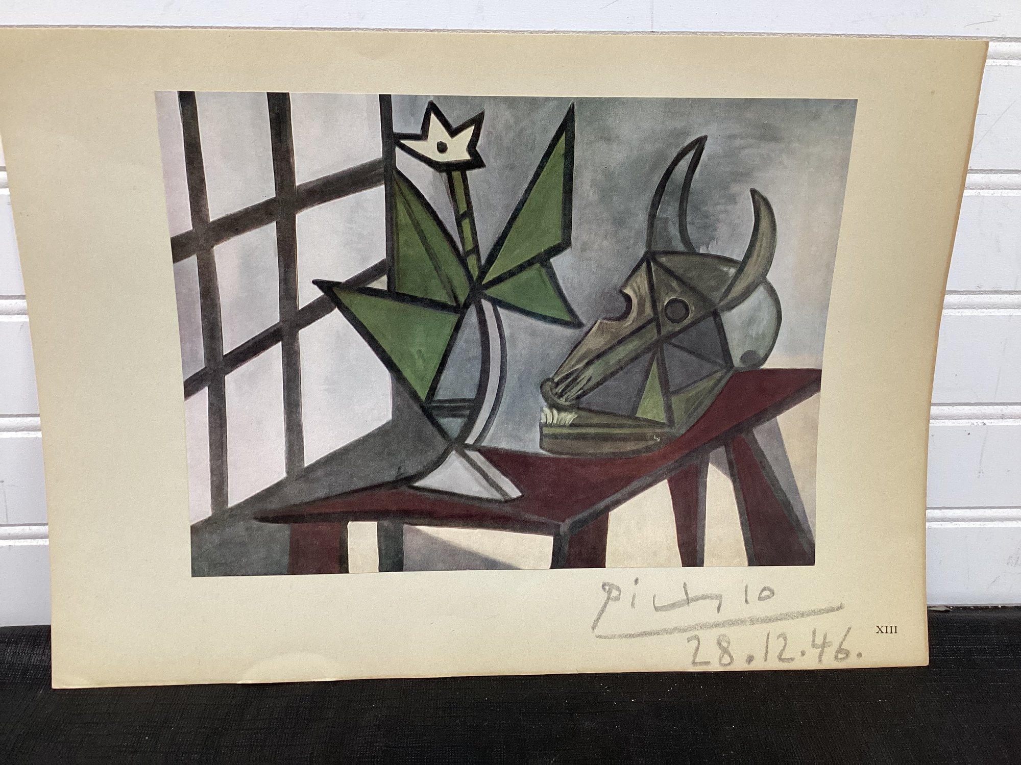 Still Life With Skull Of Ox Picasso Book Plate XIII Lithograph #8941 ...