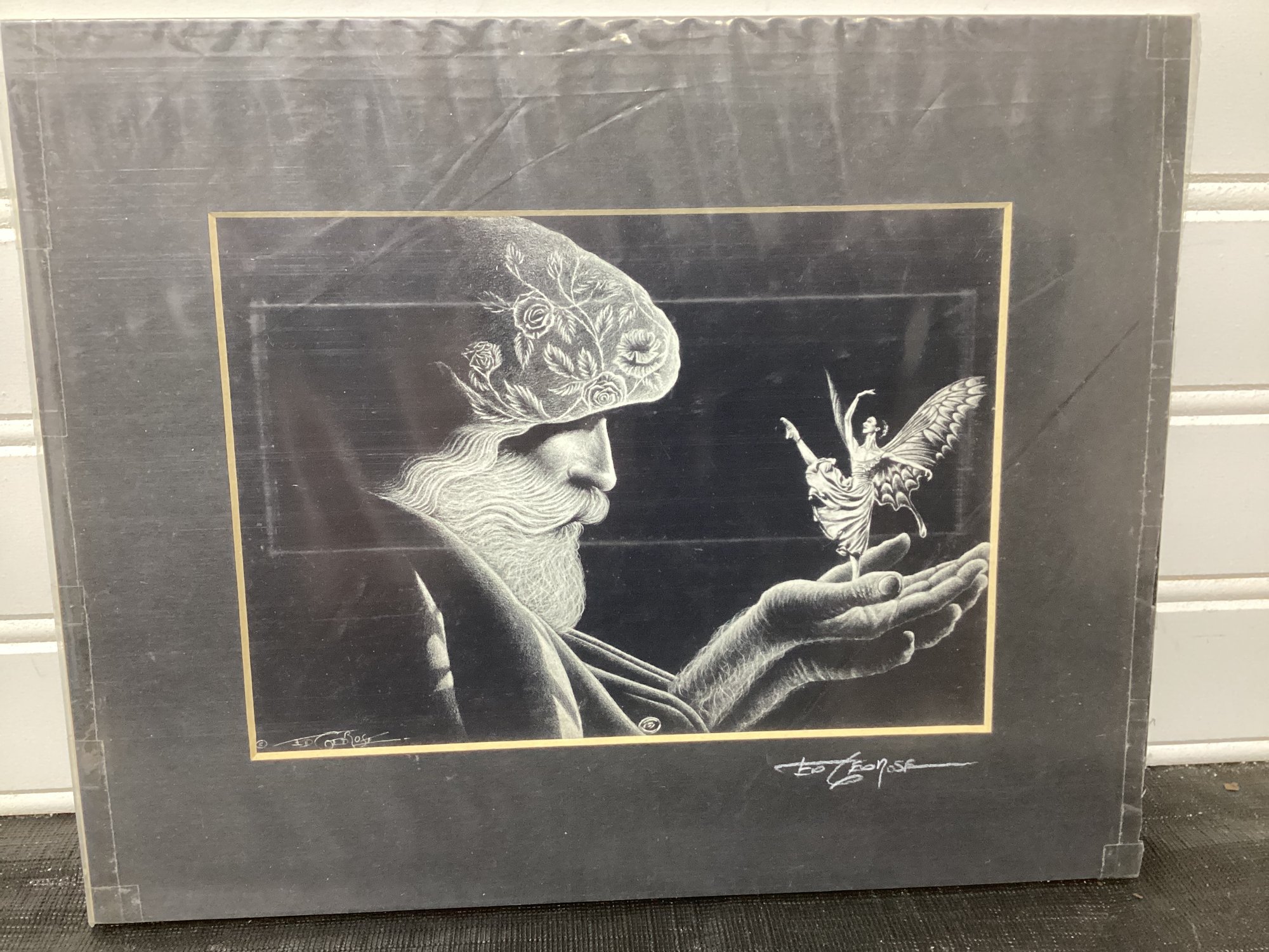 Man And Fairy Print Signed In Plate An Hand Signed Ed Gedrose #9153 ...