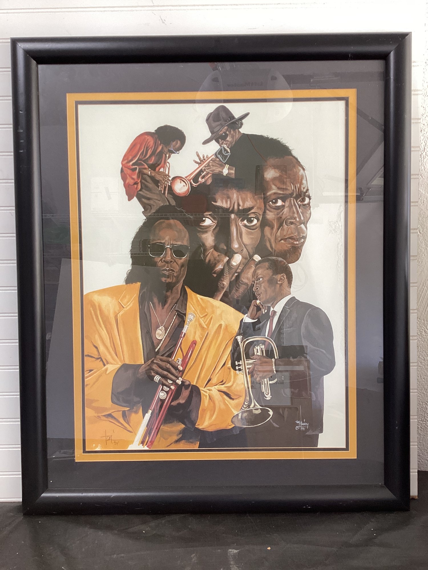 Miles Davis Poster '91 And Signed Tom McKinney '94 #9850 | Auctionninja.com