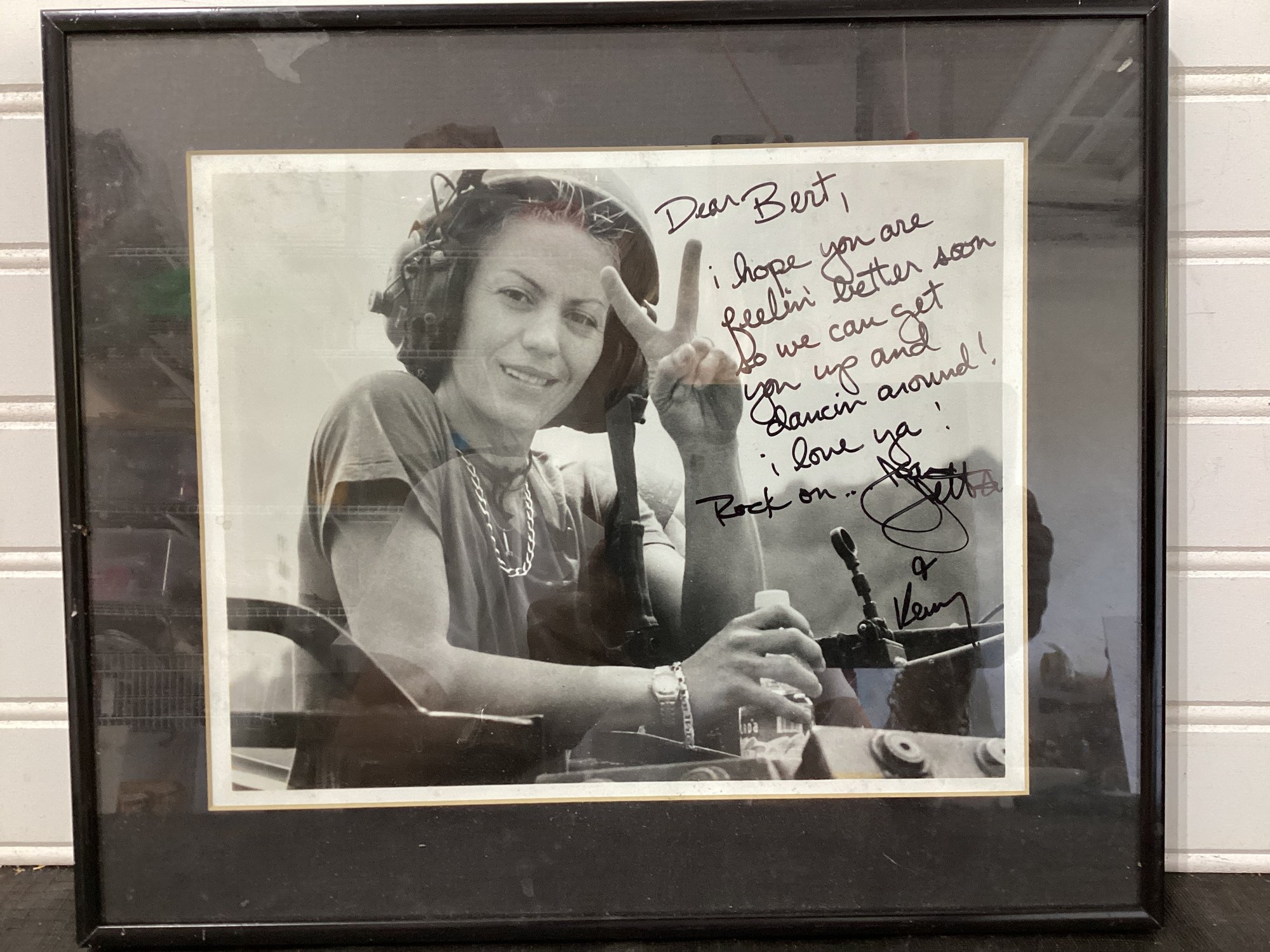 Joan Jett Signed And Dedicated Photo Dedicated On Verso Joan Jett ...