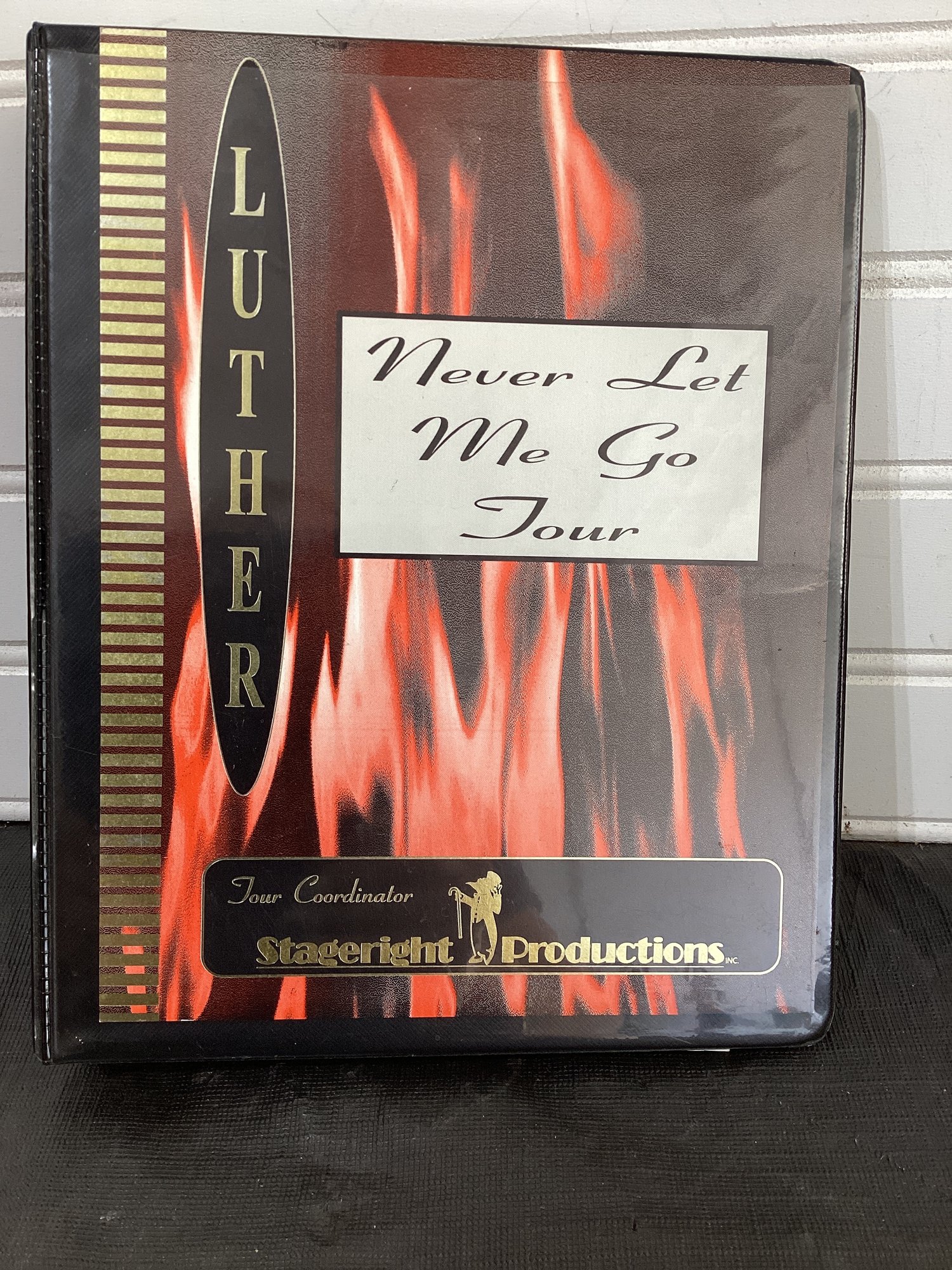 Luther Vandross Never Let Me Go Tour Schedule Book & Autograph Photo ...