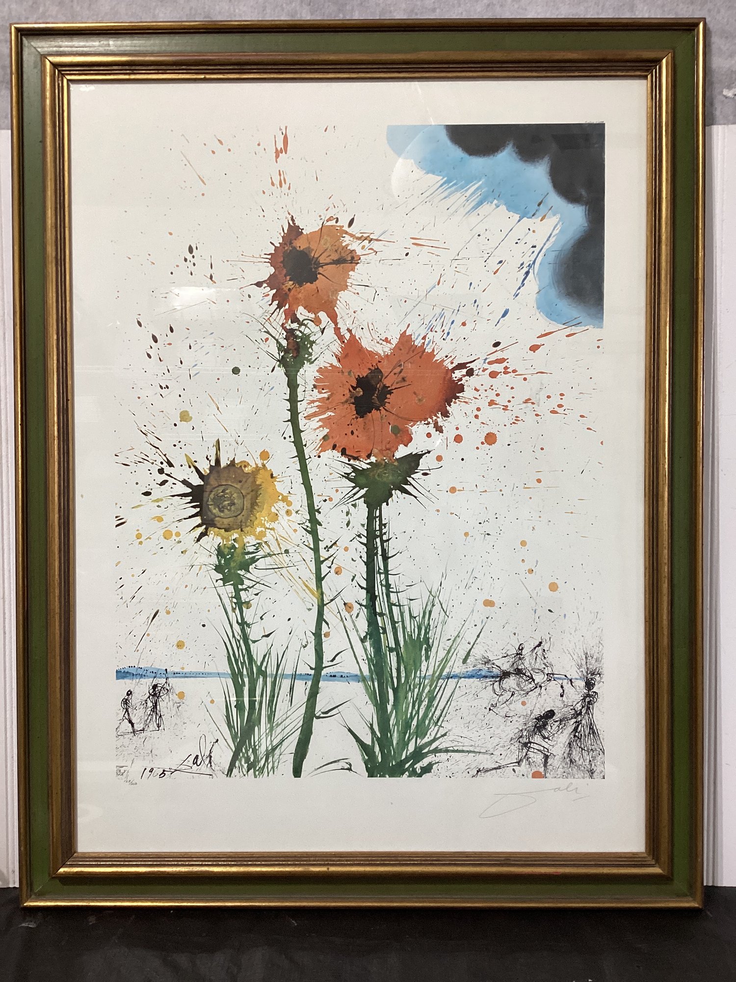 Salvador Dali Spring Explosive Signed In Plate And Pencil #11832 ...