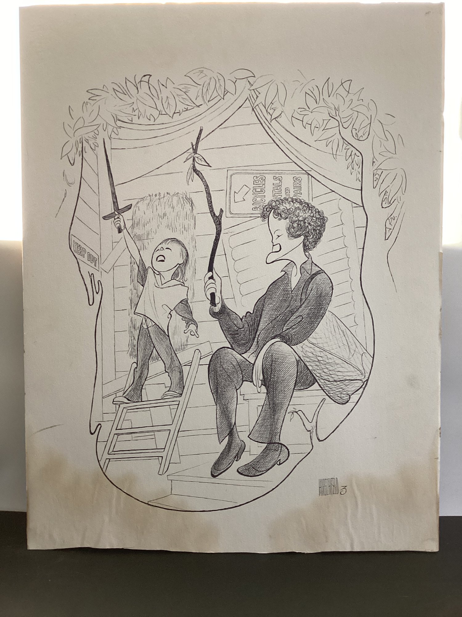 Al Hirschfeld Lithograph Signed In Plate #13059 | Auctionninja.com