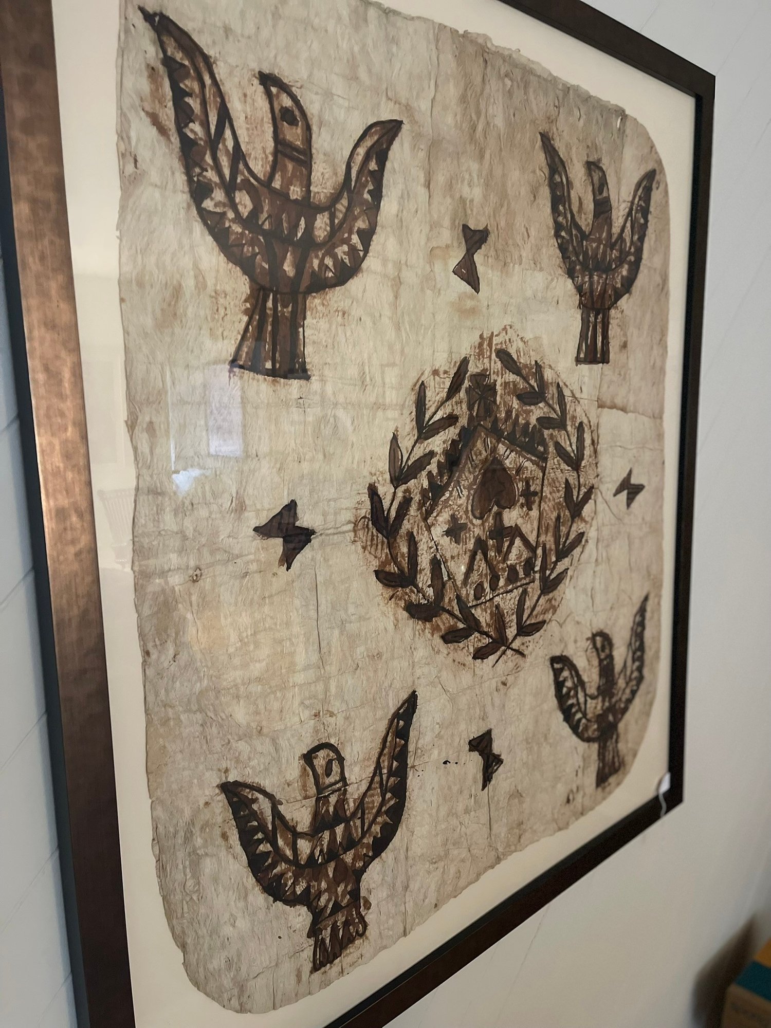 Vintage Tapa Bark Wall Art #1001 | Auctionninja.com