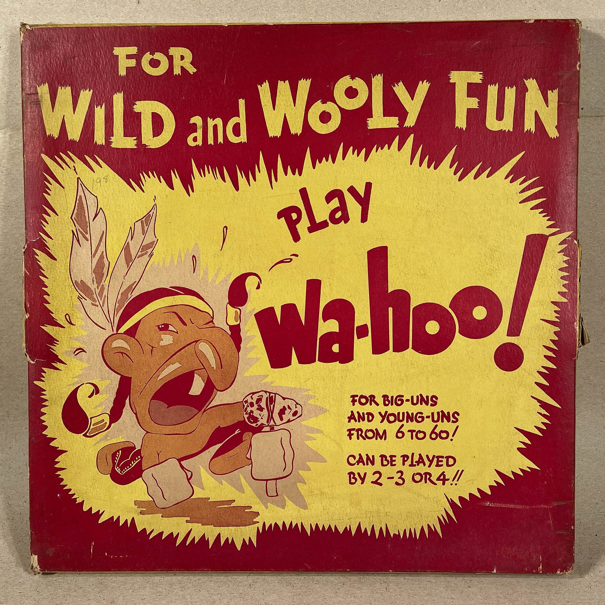 1940s-50s Wa-Hoo WaHoo Board Game By Zondine, Los Angeles #1006 ...