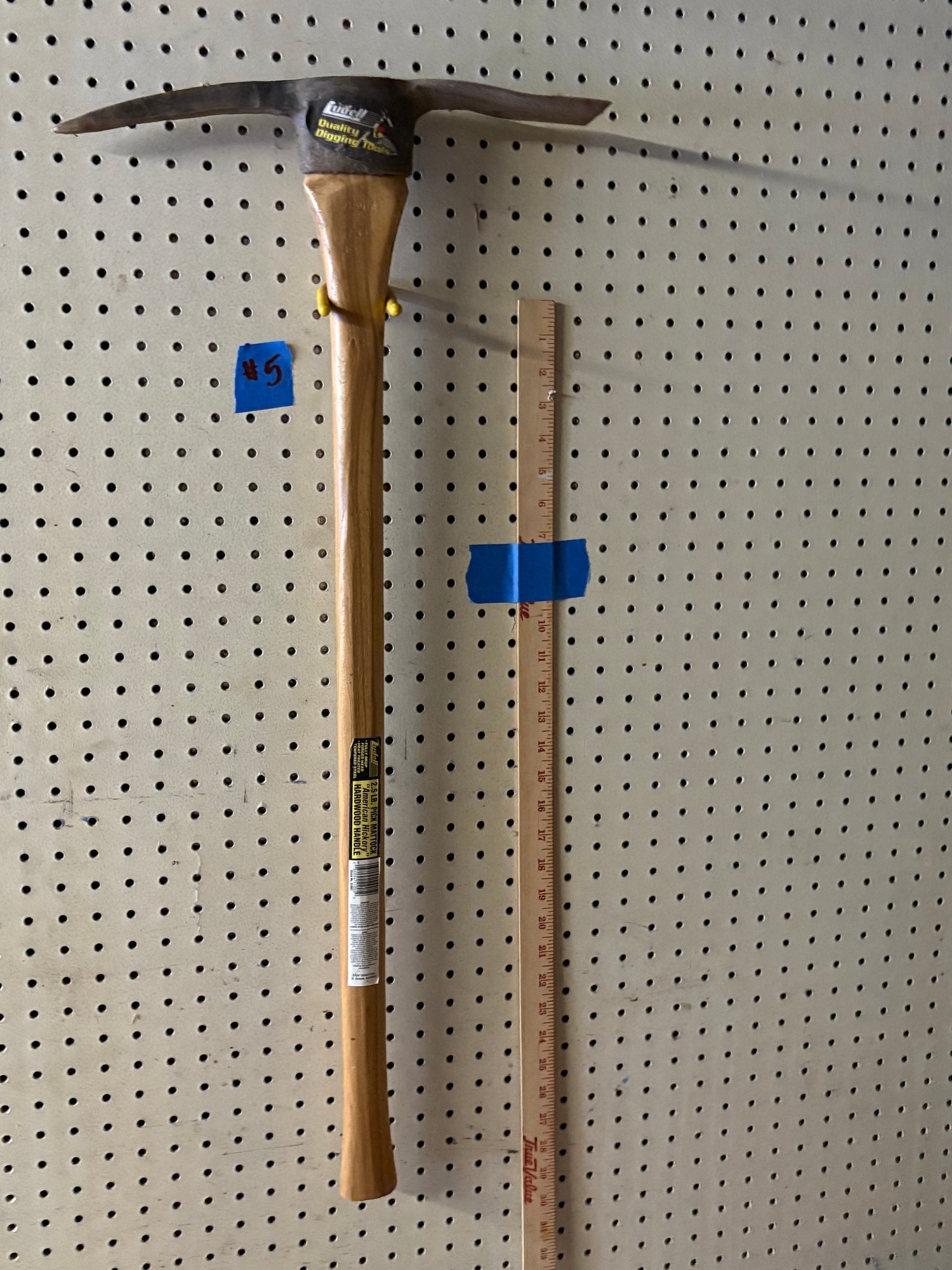 Ludell 2.5 LB. PICK MATTOCK, Pickaxe "American Hickory" Hardwood Handle ...