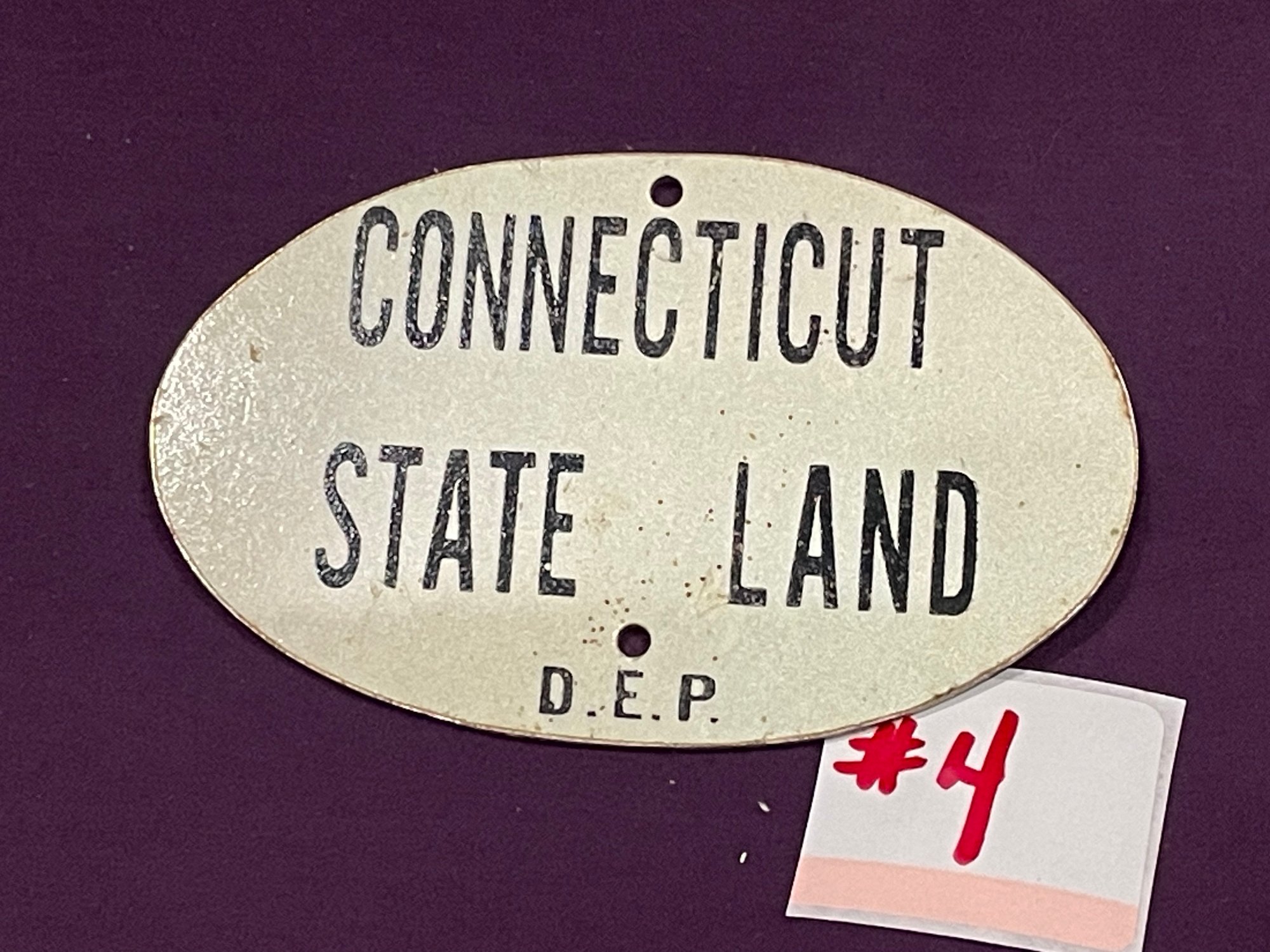 Connecticut State Land Metal DEP Sign - Vintage #25145 | Auctionninja.com