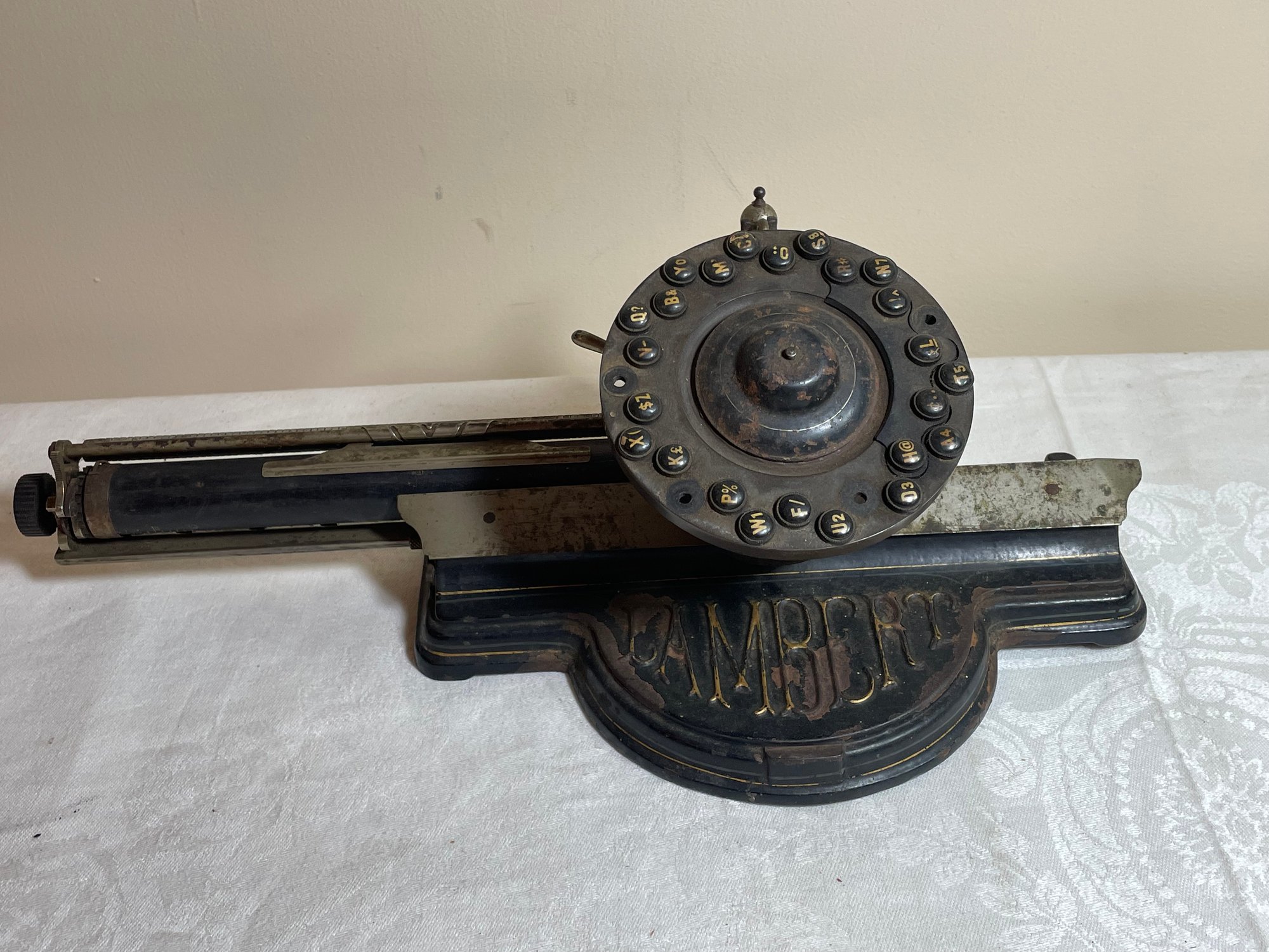 Antique LAMBERT TYPEWRITER Early 20th Century #30272 | Auctionninja.com