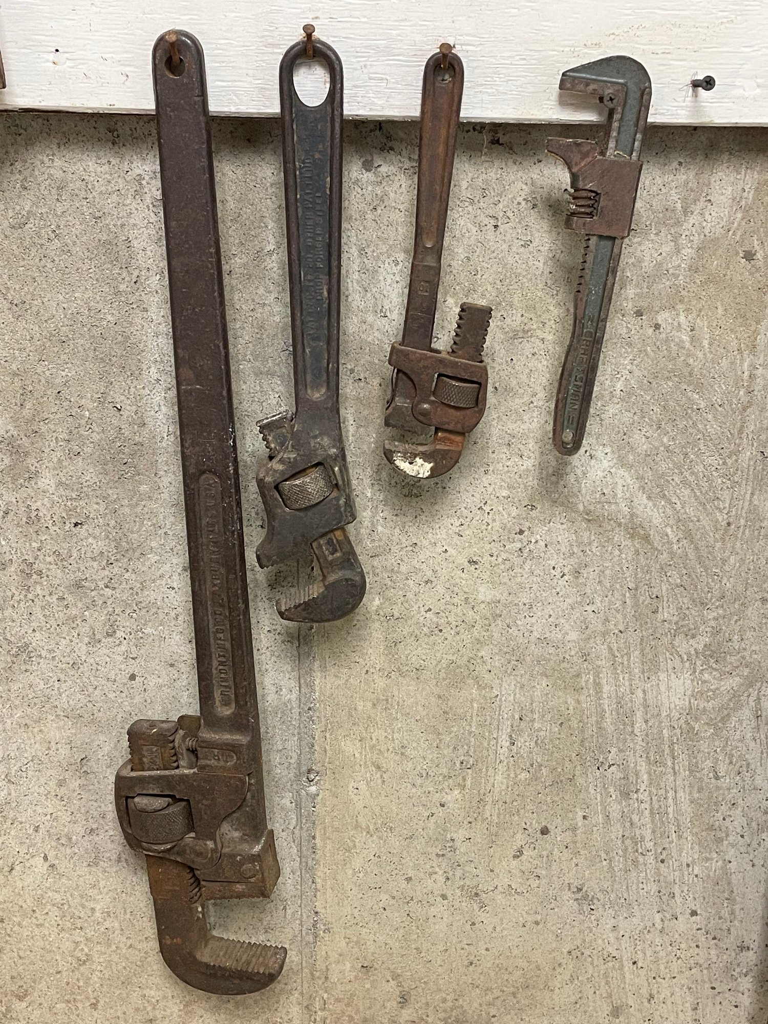 Pipe Wrench Lot - Craftsman, Pexto & More VINTAGE Tools #32080 ...