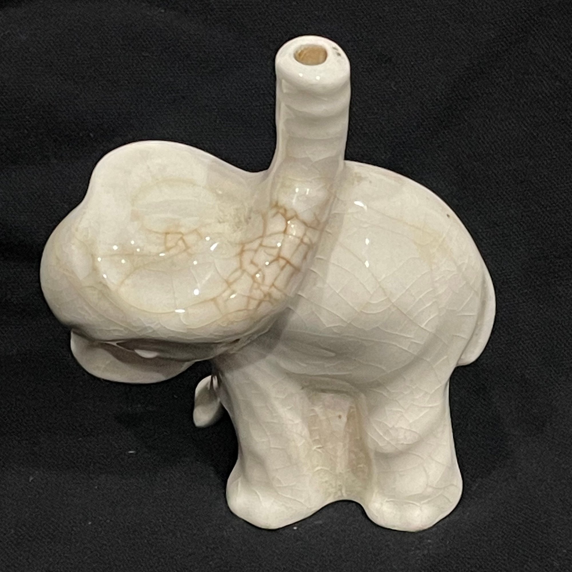 Figural Elephant Nutbrown Pie Funnel/Pie Bird VINTAGE Ceramic RARE ...