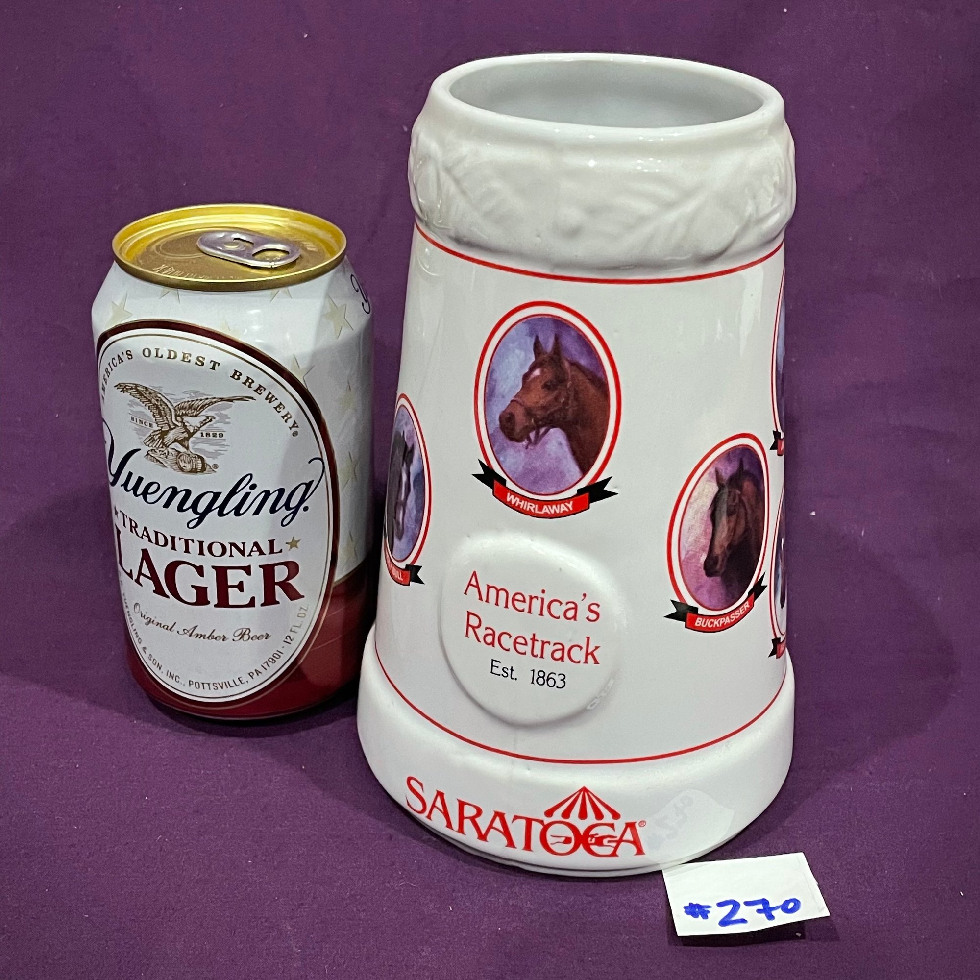 Saratoga "America's Racetrack" Horse Beer Stein, Mug #25764 ...