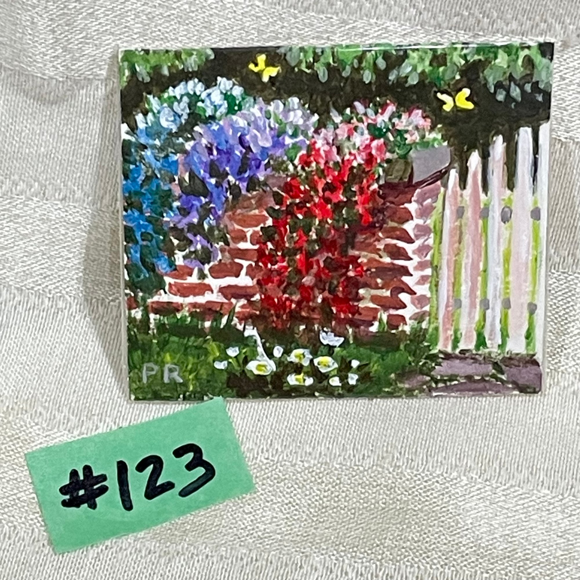 "Garden Wall" Patricia Ann Rizzo - Original Dollhouse Miniature ...