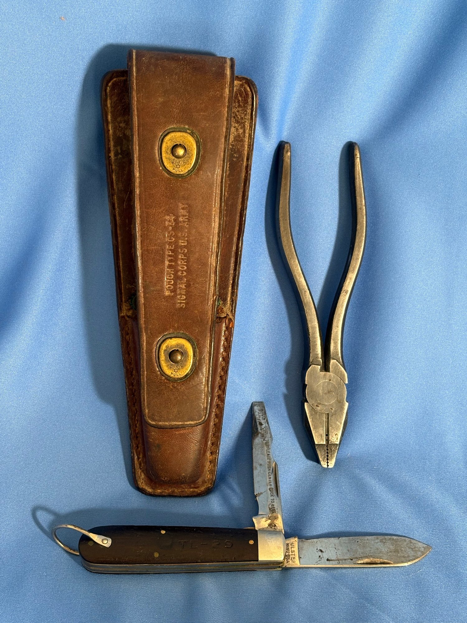 U.S. Army Signal Corps Lineman Pliers & Pocket Knife WWII #36860 ...