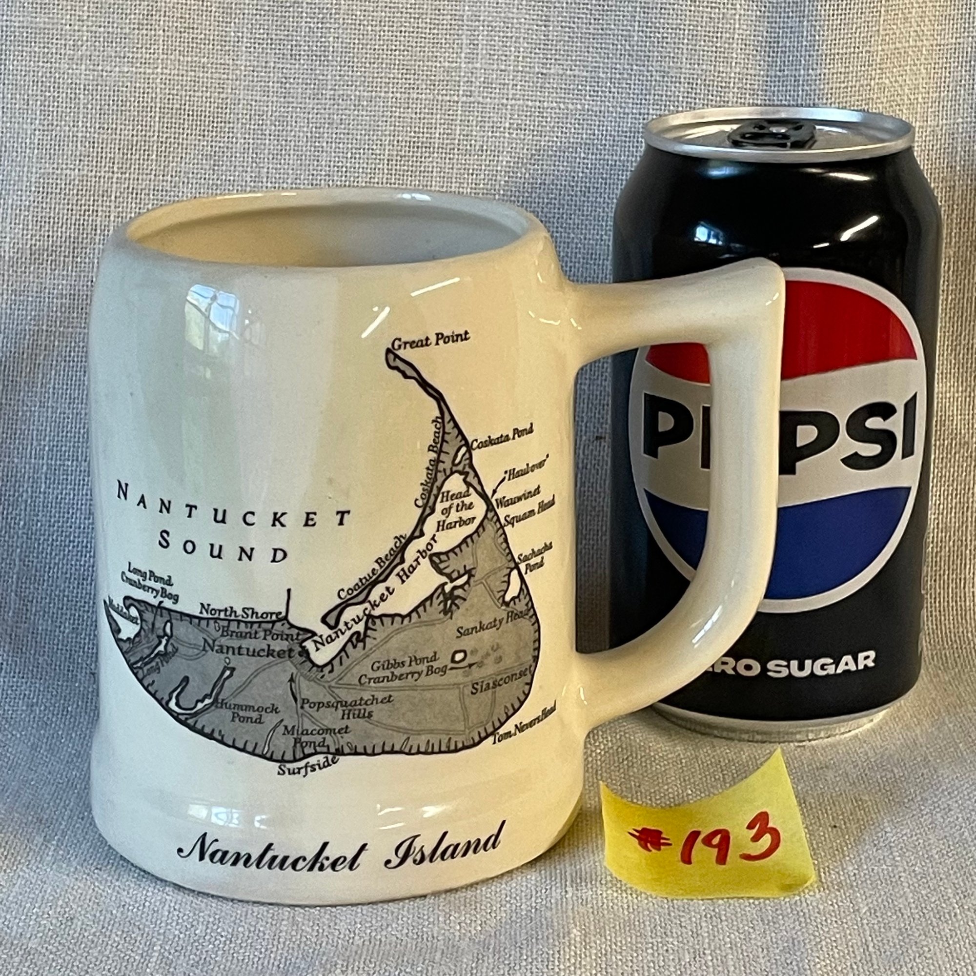 Nantucket Island Stoneware Beer Mug, Stein - Vintage Souvenir #24337 ...