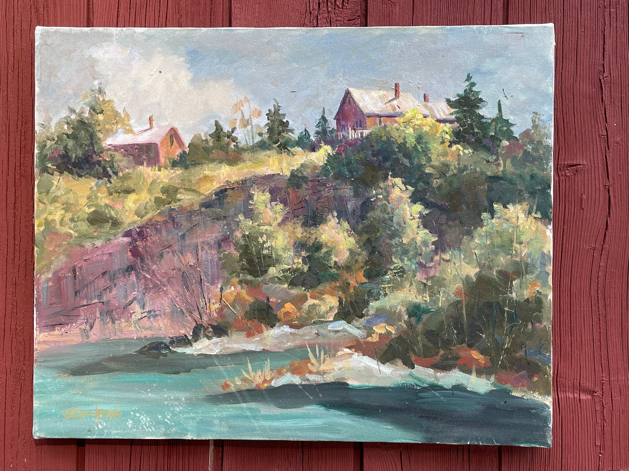 Barbara Goodspeed (Sherman, CT Artist) Original Oil Painting "At The ...