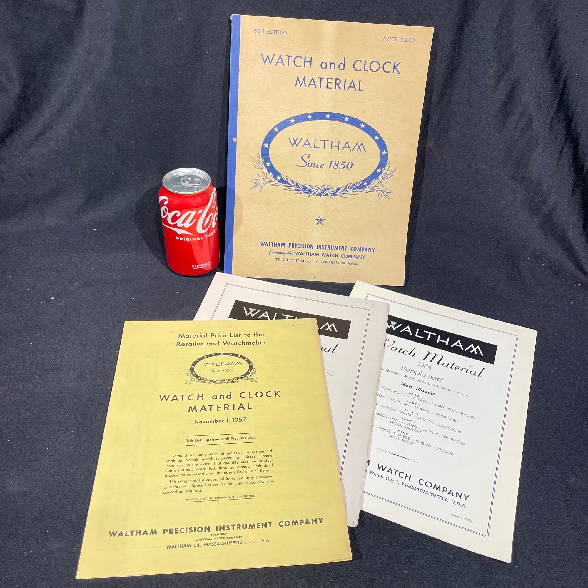 1958 WALTHAM Watch And Clock Material Catalog #17751 | Auctionninja.com