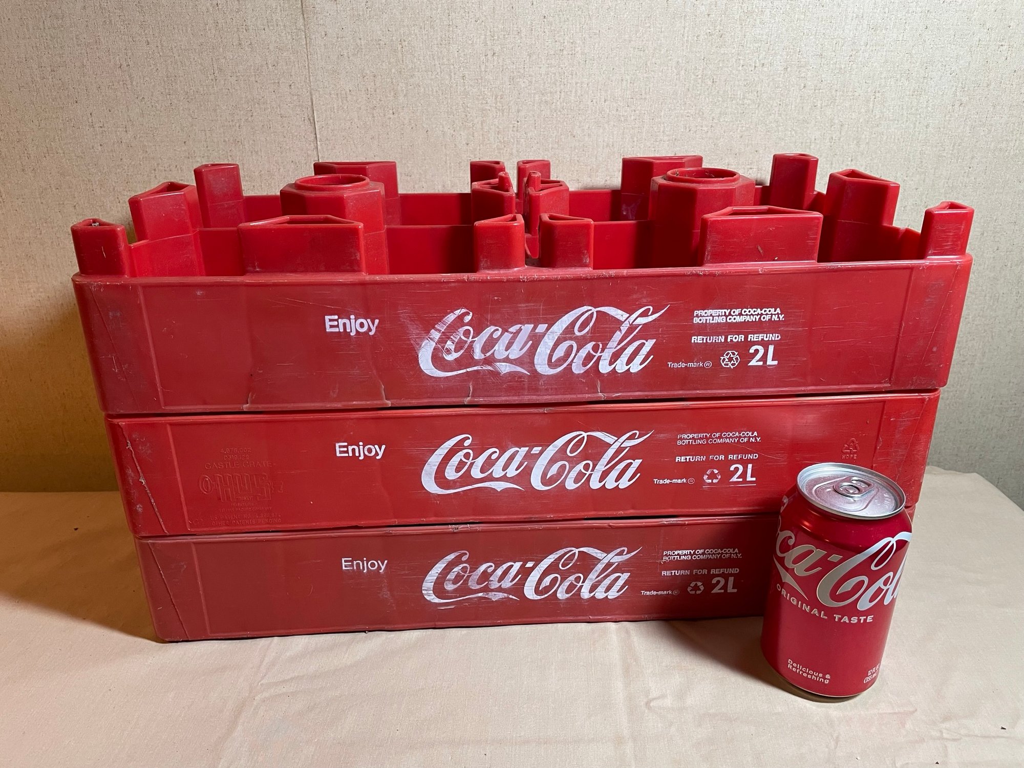 3 Coca Cola 2 Liter Soda Bottle Racks, Carrier Trays #7422 ...