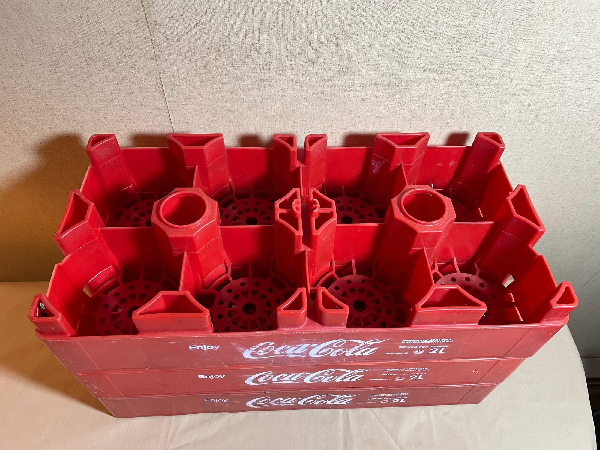 3 Coca Cola 2 Liter Soda Bottle Racks, Carrier Trays #7422 ...