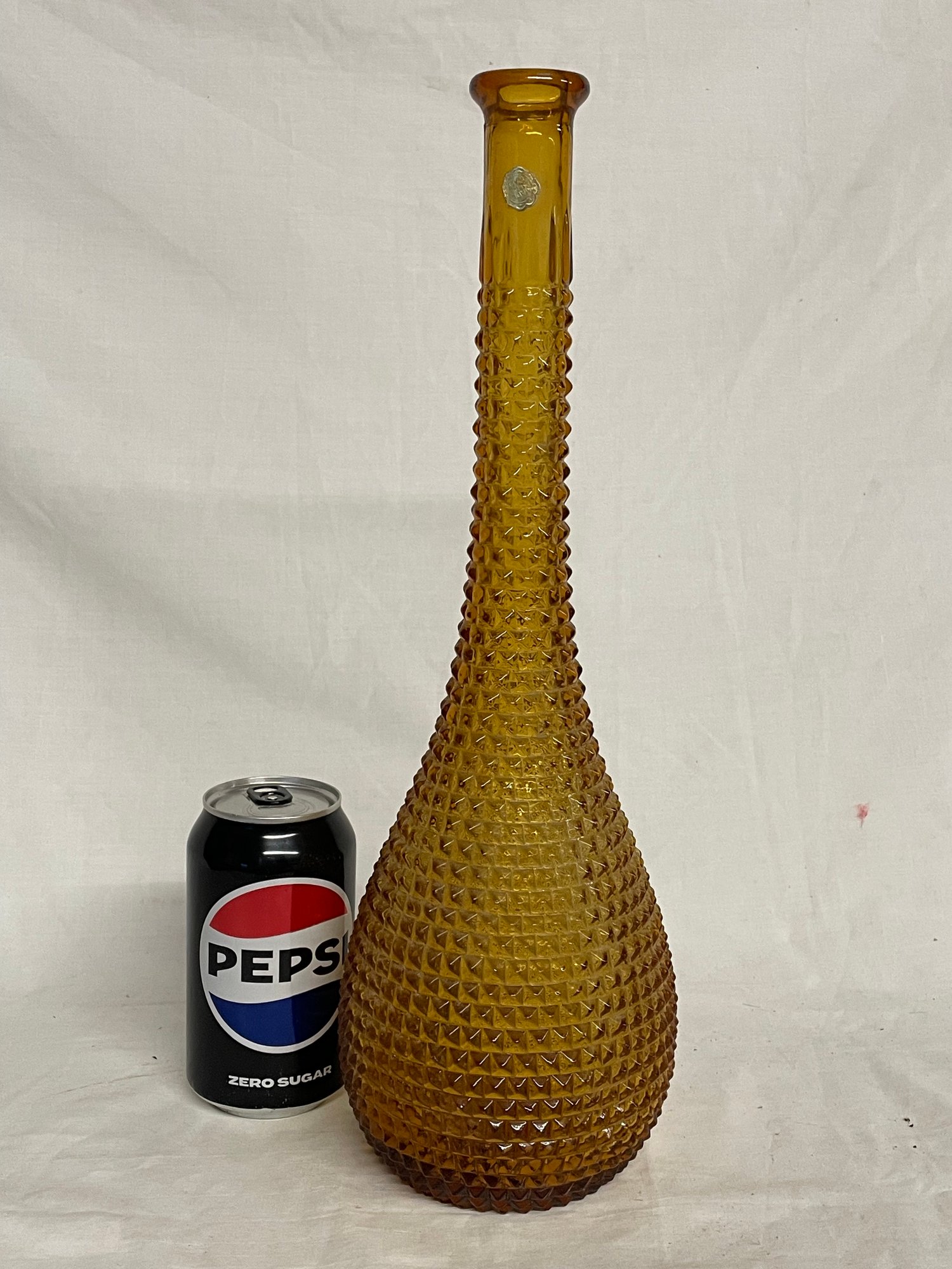 Empoli Long Neck Mid-Century Genie Bottle/Decanter, Made In Italy ...