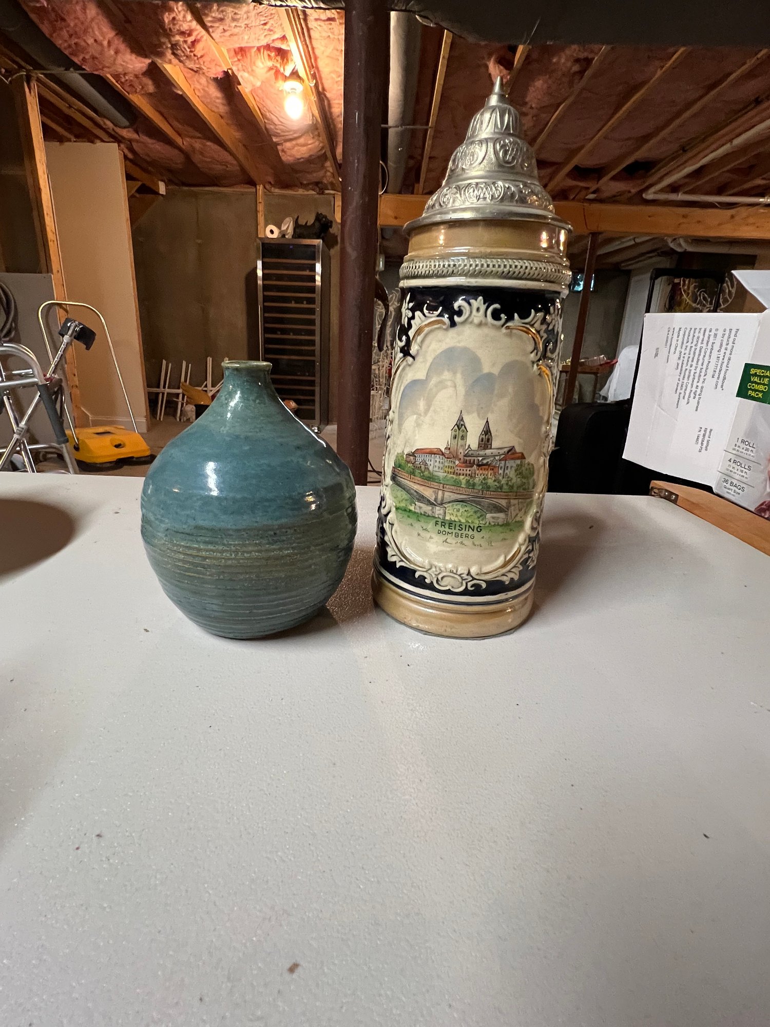 Stein And Pottery Vase #1658 | Auctionninja.com