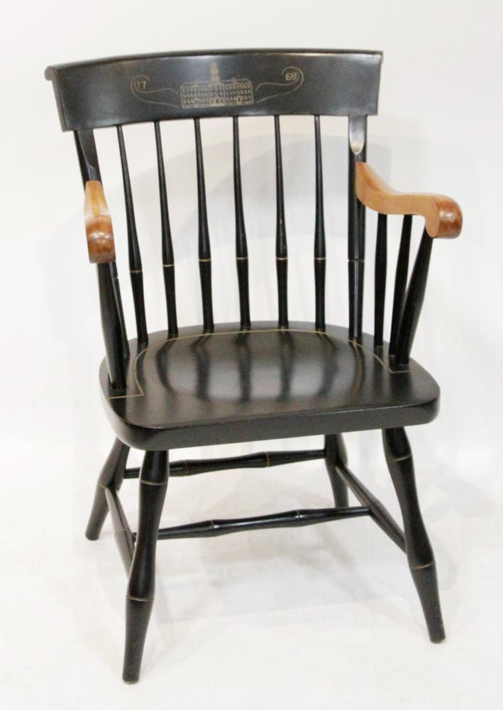 Harvard Class Chair With Inscribed Top Rail #2057 | Auctionninja.com