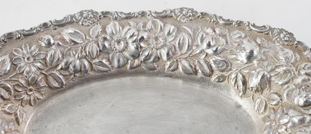 Stieff Sterling Repousse Tray #1002 | Auctionninja.com
