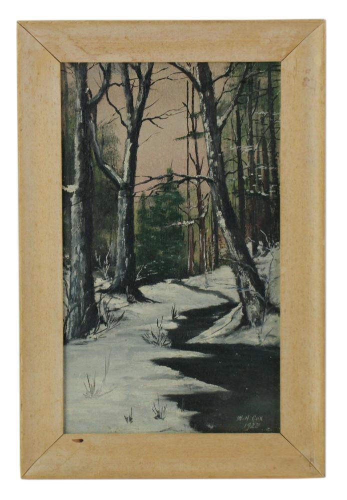W. H. Cox, Forest Trail, Oil On Canvas #1685 | Auctionninja.com