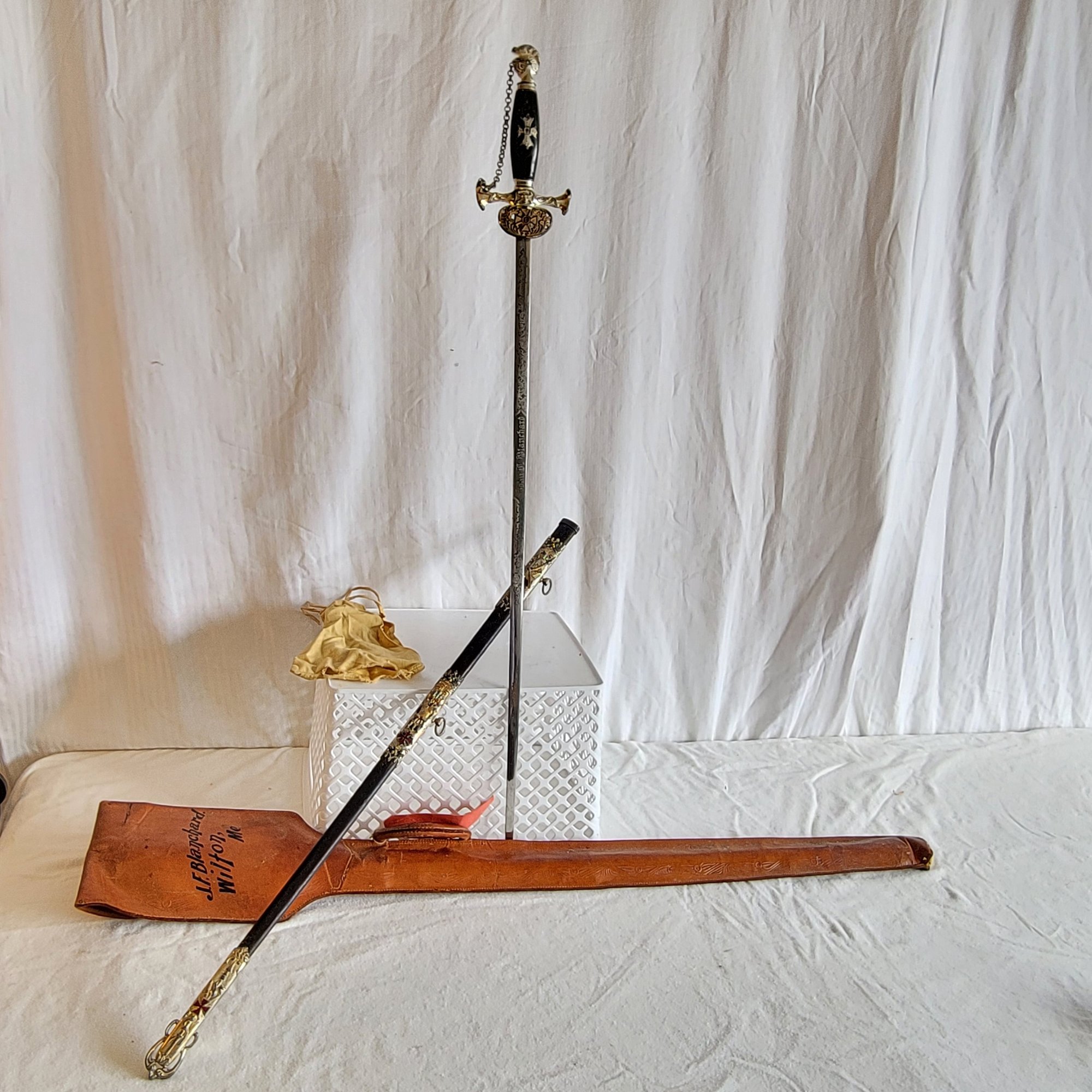 Super Cool Ceremonial Sword Pilgrim Commandery John Blanchard 1929 ...