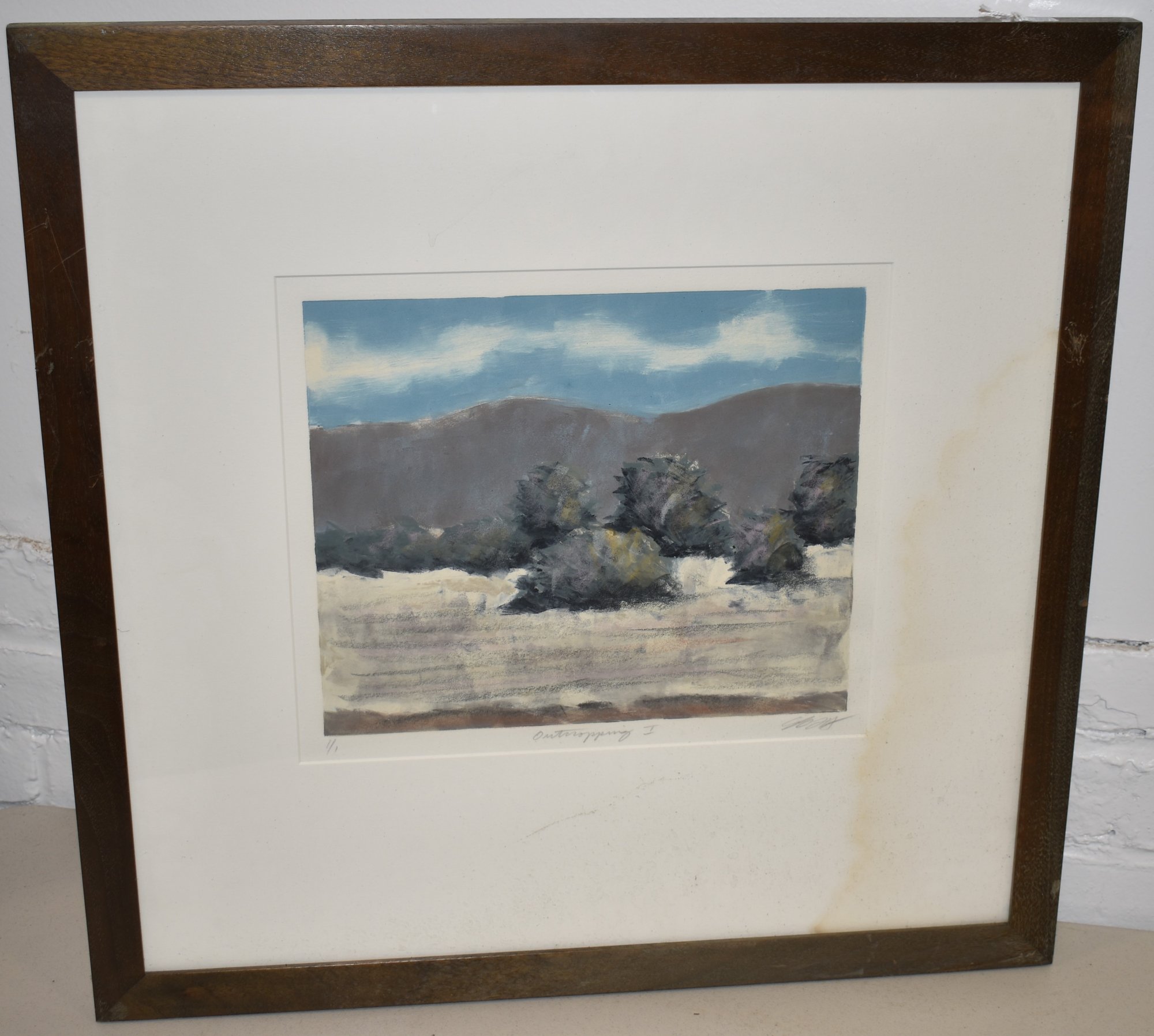 GREG GRONOWSKI MONOTYPE PRINT #2217 | Auctionninja.com