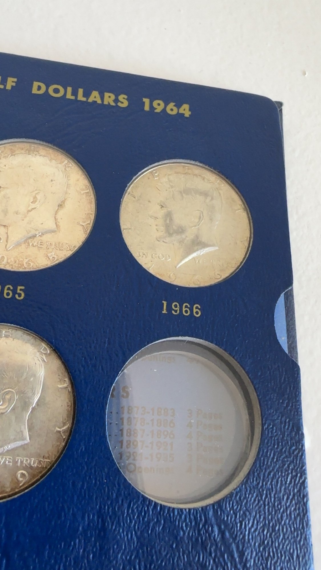 Whitman John F. Kennedy Halves Coin Album (not Complete Collection) 8 ...