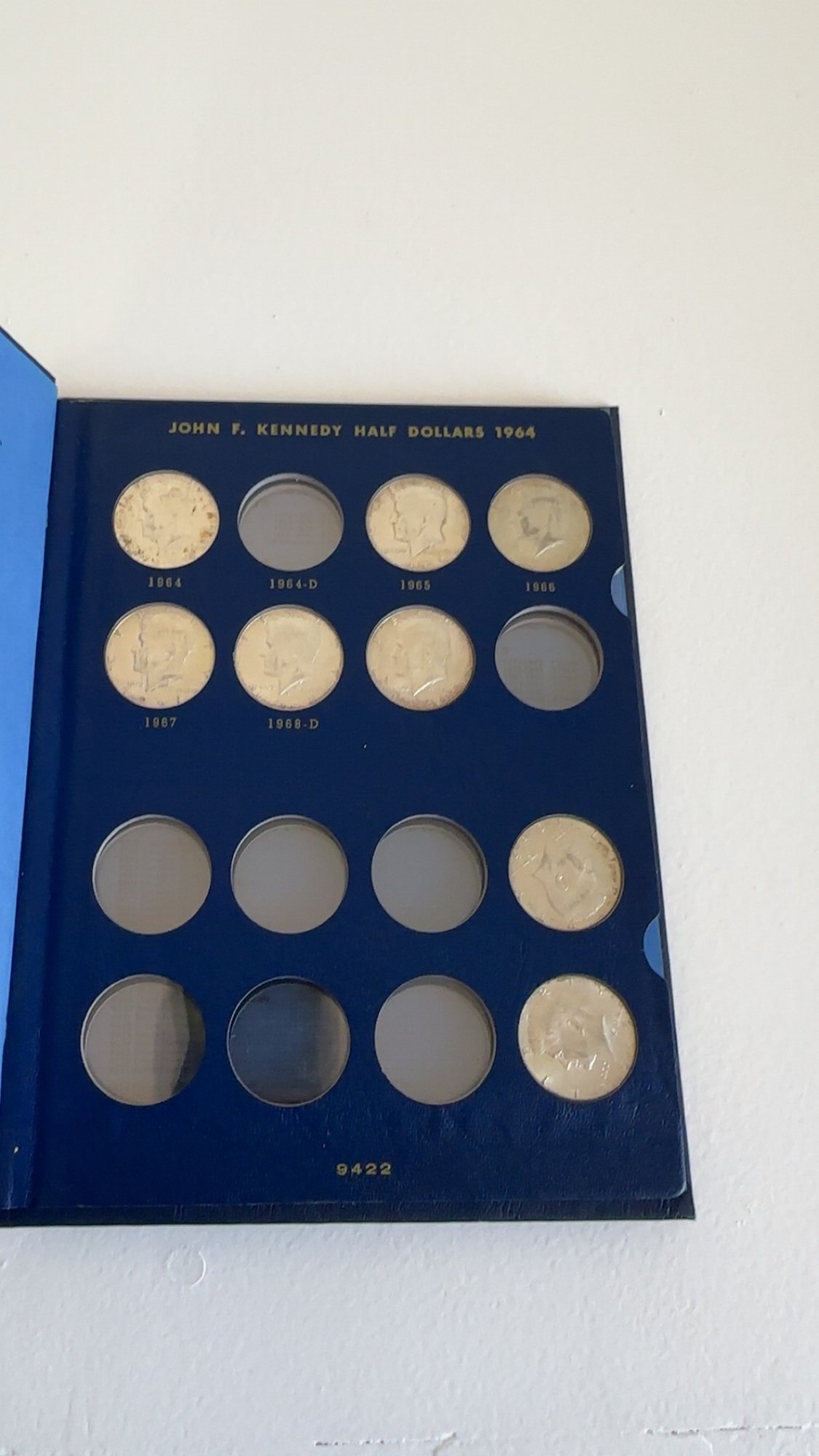 Whitman John F. Kennedy Halves Coin Album (not Complete Collection) 8 ...
