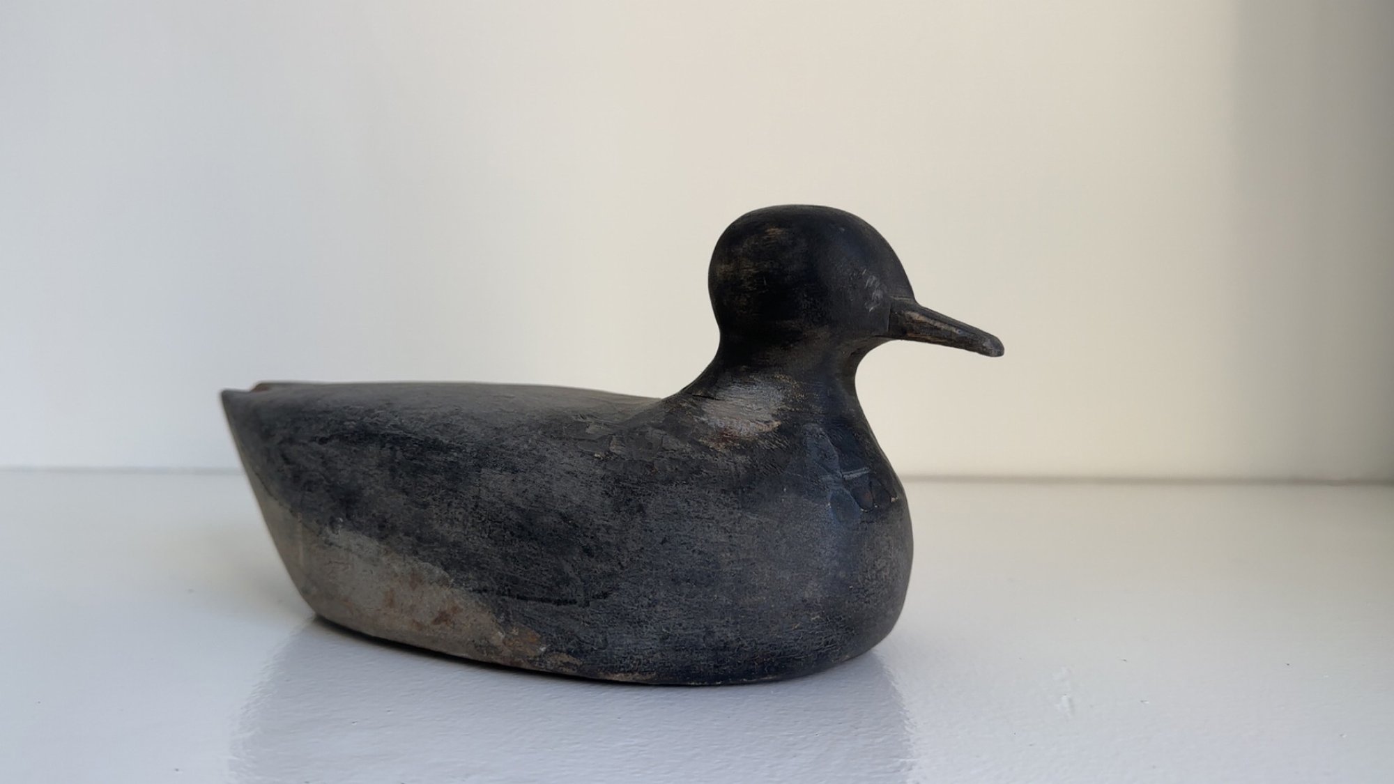 Hand Carved Vintage Wooden Duck Decoy. #2203 | Auctionninja.com