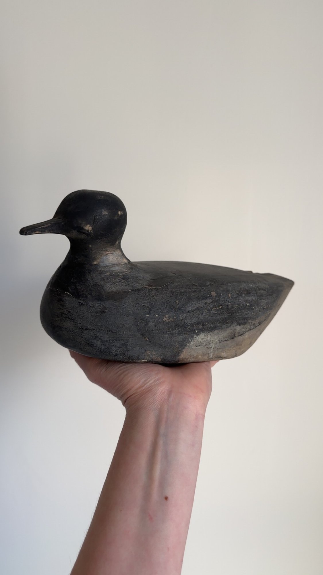 Hand Carved Vintage Wooden Duck Decoy. #2203 | Auctionninja.com