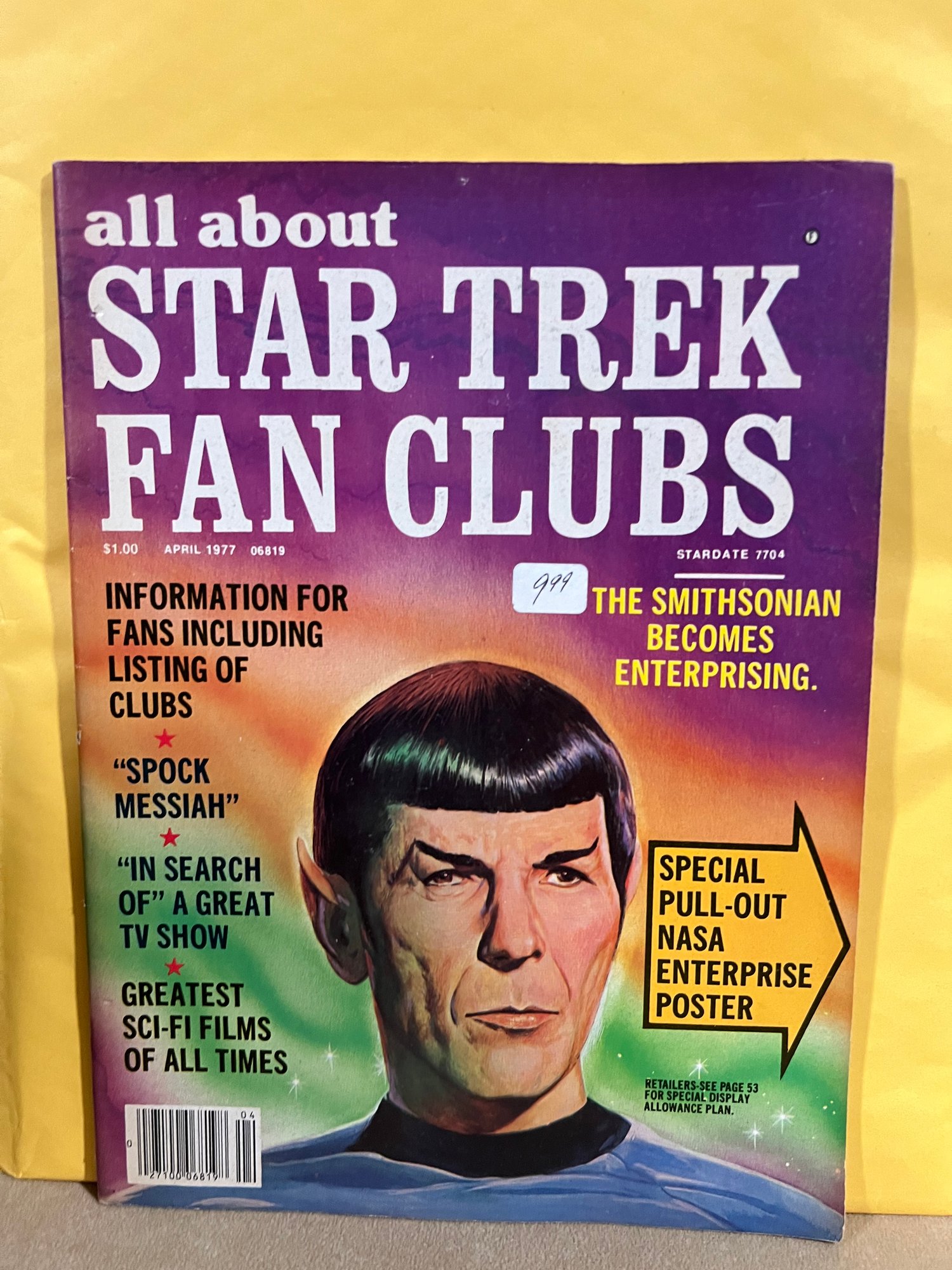 1977 STAR TREK FAN CLUBS Magazine #2 Leonard Nimoy Spock #7664 ...