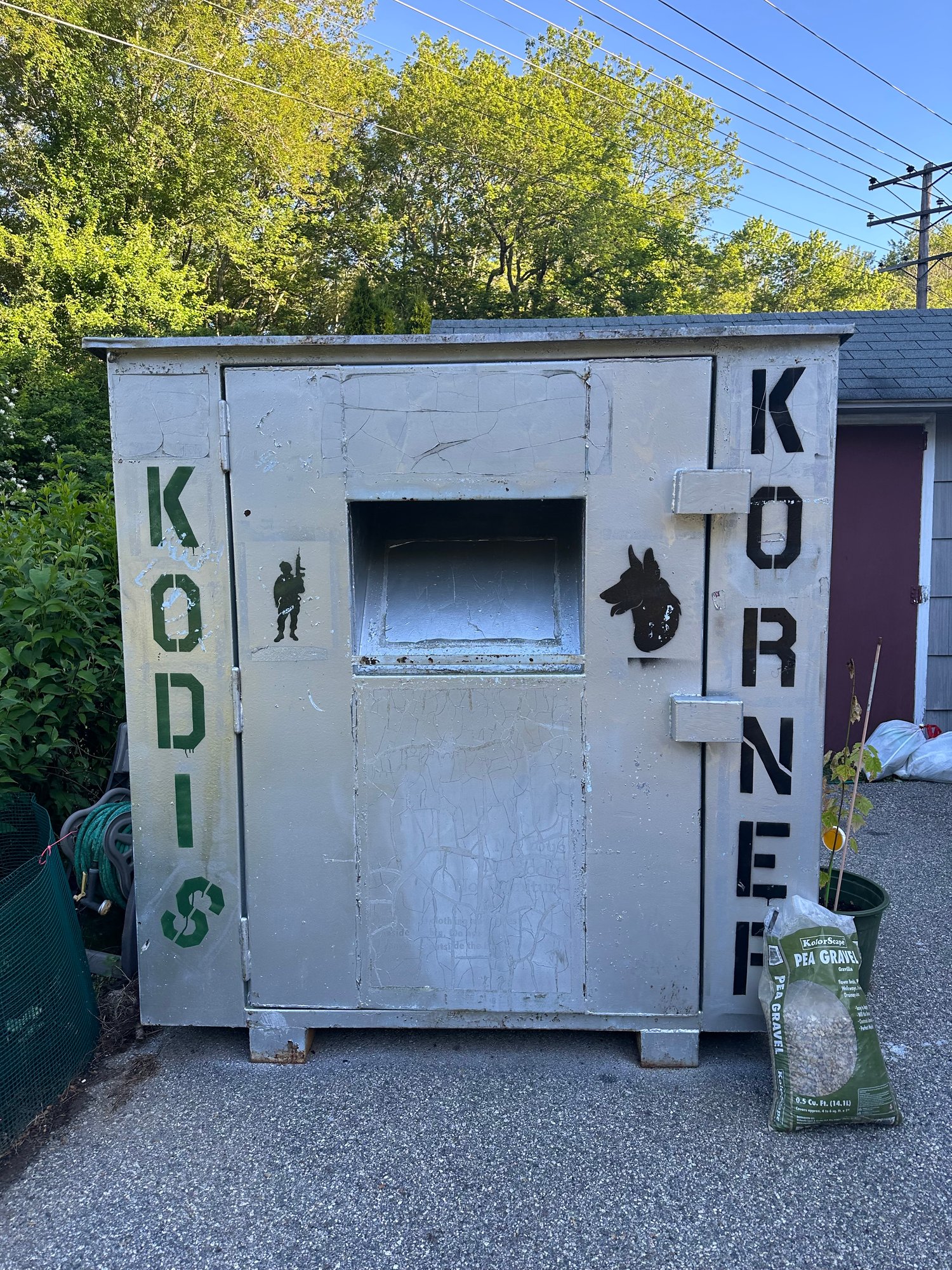 2 Donation Clothing Boxes 1 Metal 1 Wood For Non-profit Donation ...