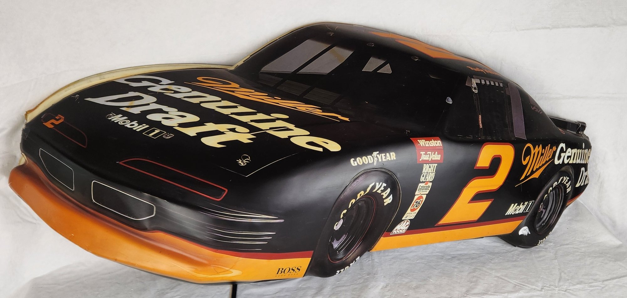 Large Vintage 1993 Miller Genuine Draft 3D Rusty Wallace #2 Lighted ...
