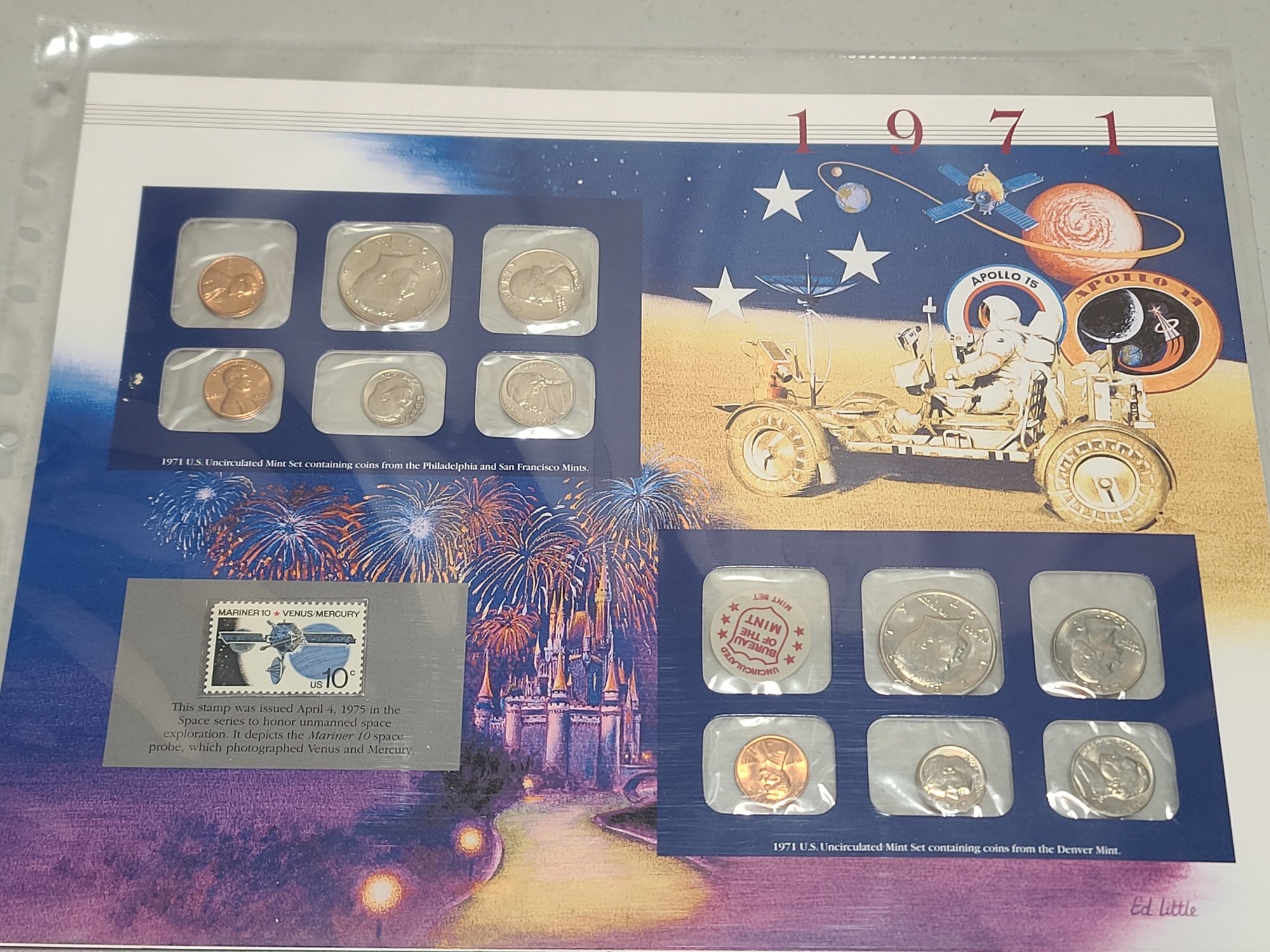 1971 U.S. Uncirculated Mint Set From Philadelphia, San Francisco ...