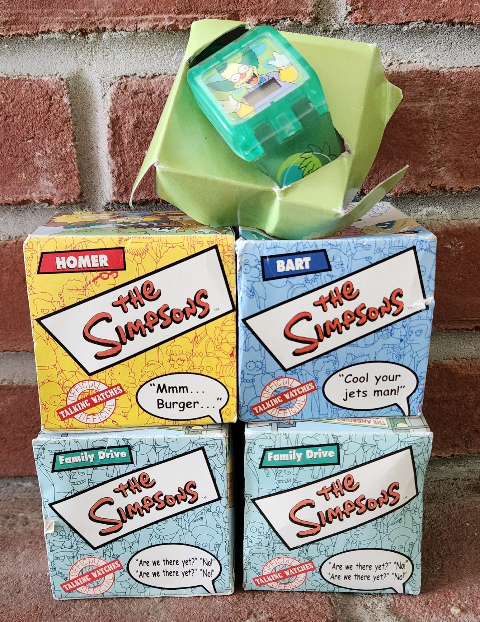 The Simpsons Talking Watch Lot (5) - Early 2000s Burger King Premiums ...