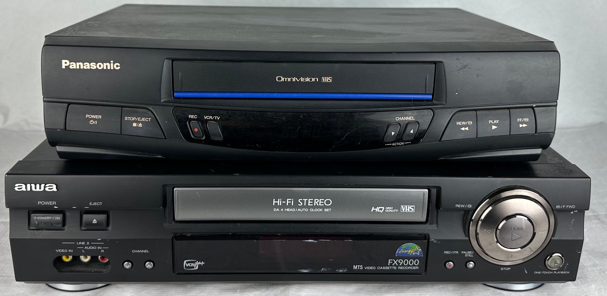 Pair Of VCR Units - Panasonic & Aiwa (Tested & Working) #9425 ...
