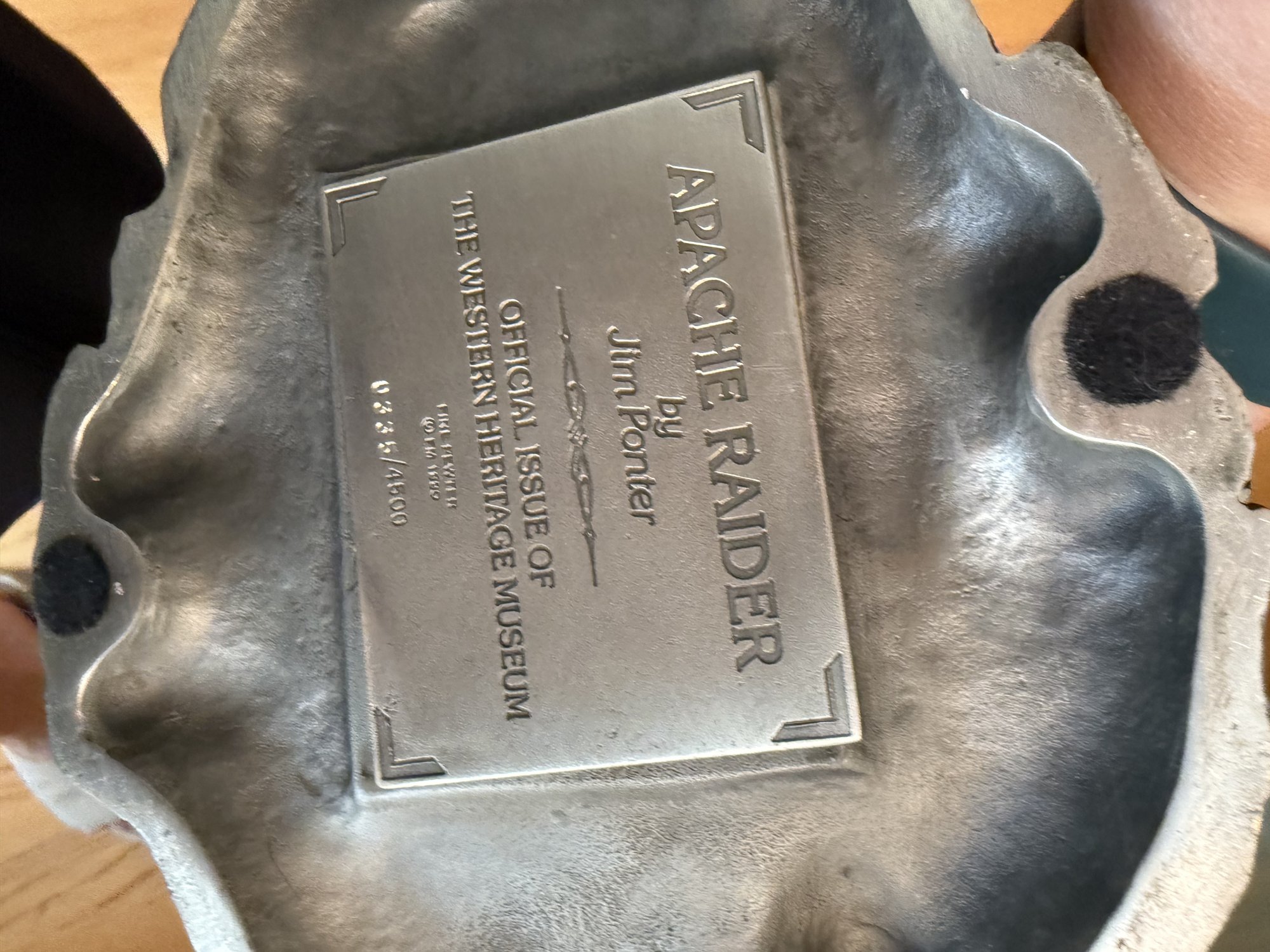 Truly Beautiful!! Artist Jim Ponter Pewter Apache Raider And Blackfoot ...