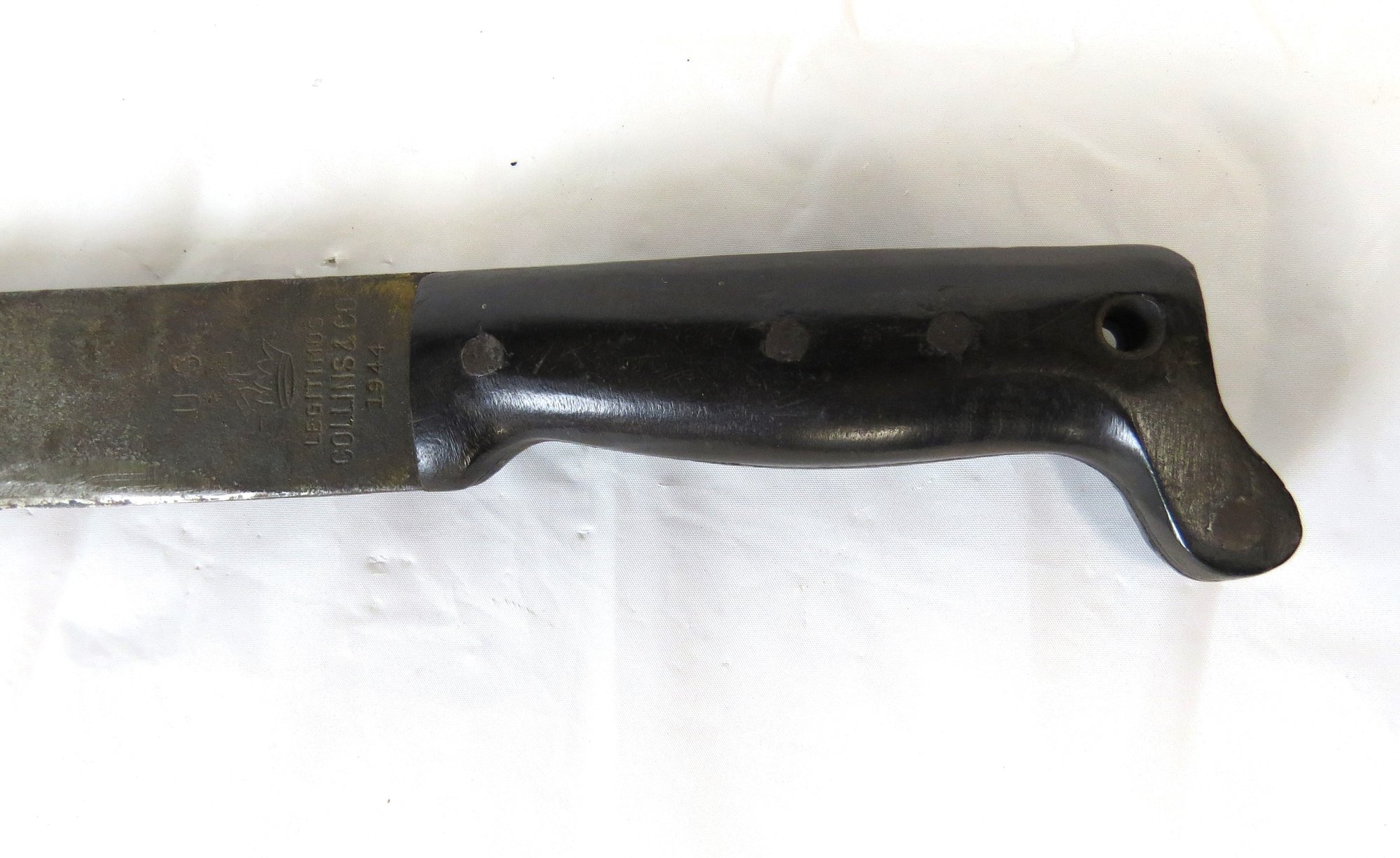 WWII Machete And Canvas Scabbard #2760 | Auctionninja.com