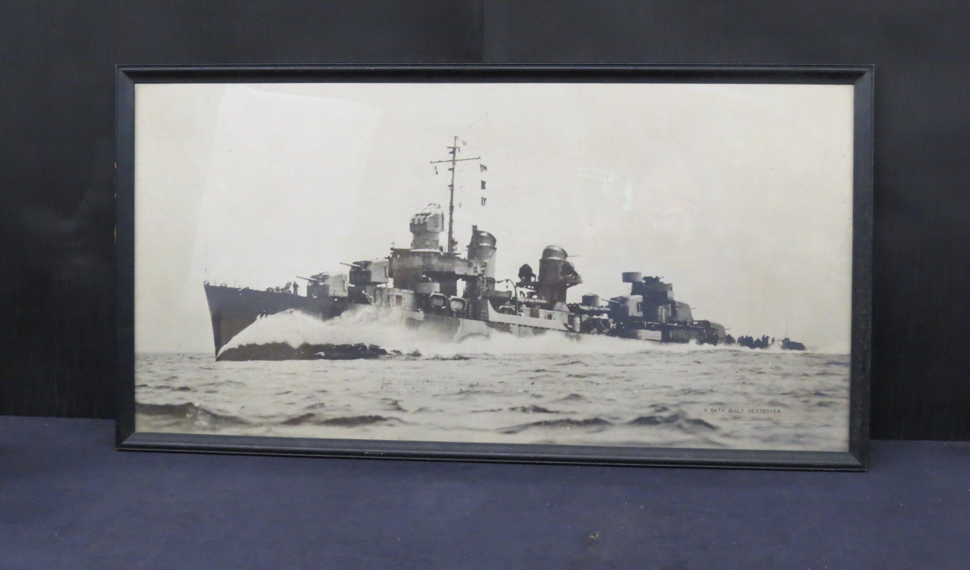 Large Framed Photograph Of WWII Destroyer USS Nicholas #2761 ...