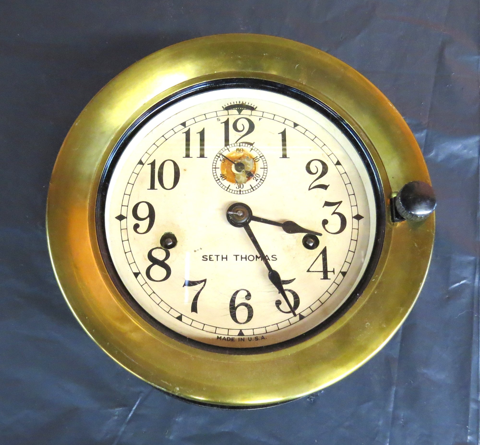 Seth Thomas Ships Clock With Second Sweep #2088 | Auctionninja.com